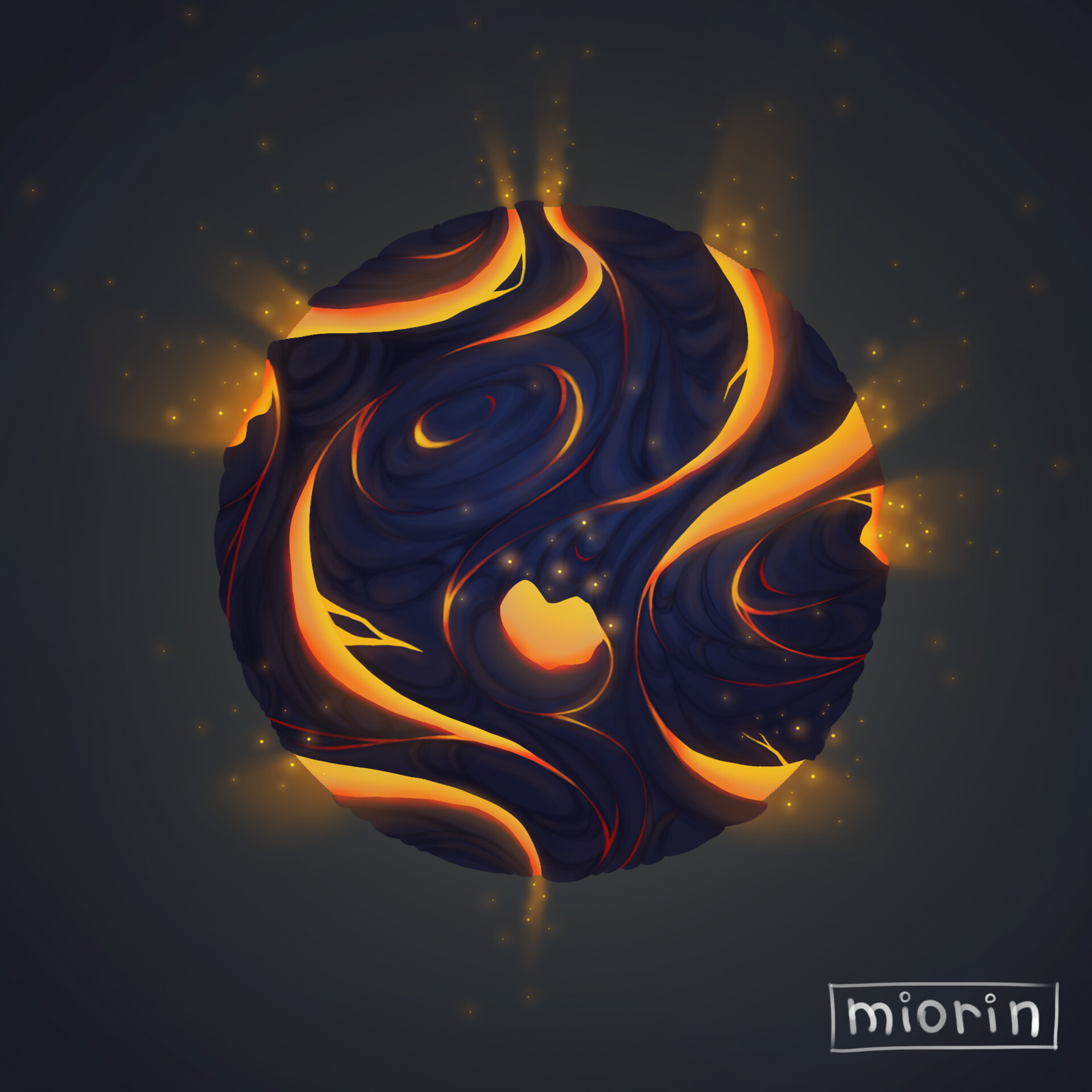 ArtStation - Lava ball