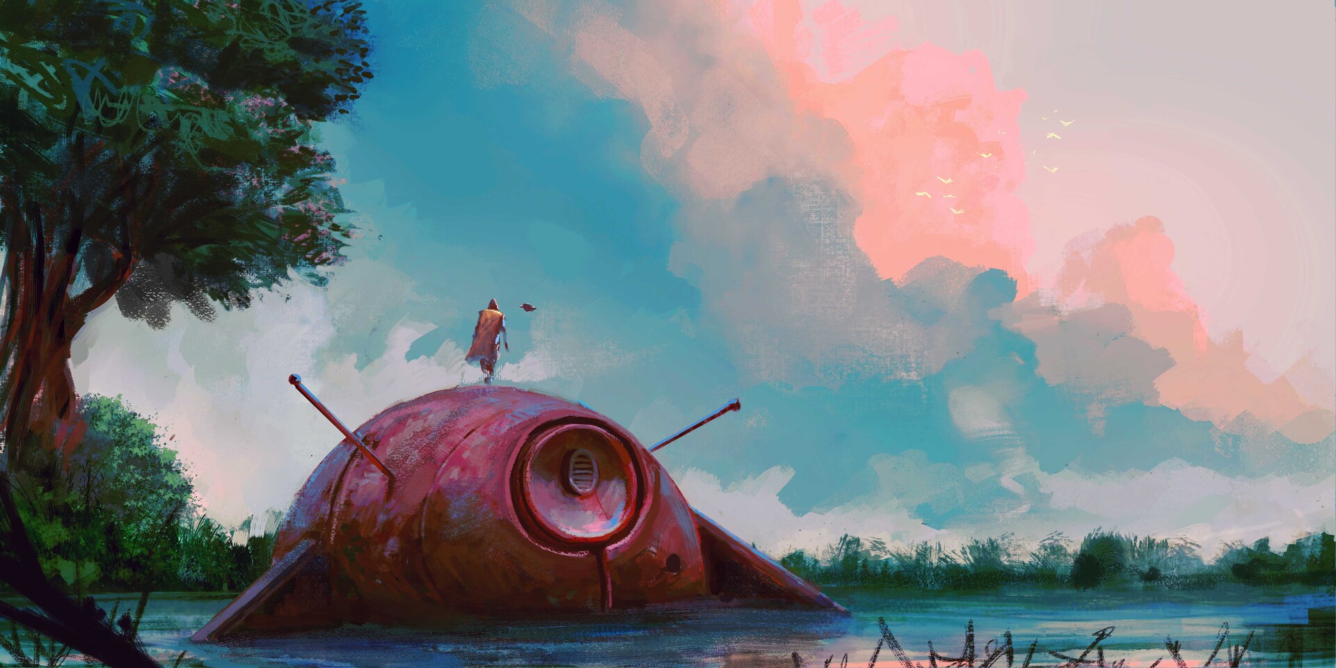 ArtStation - crash pod - Sketch