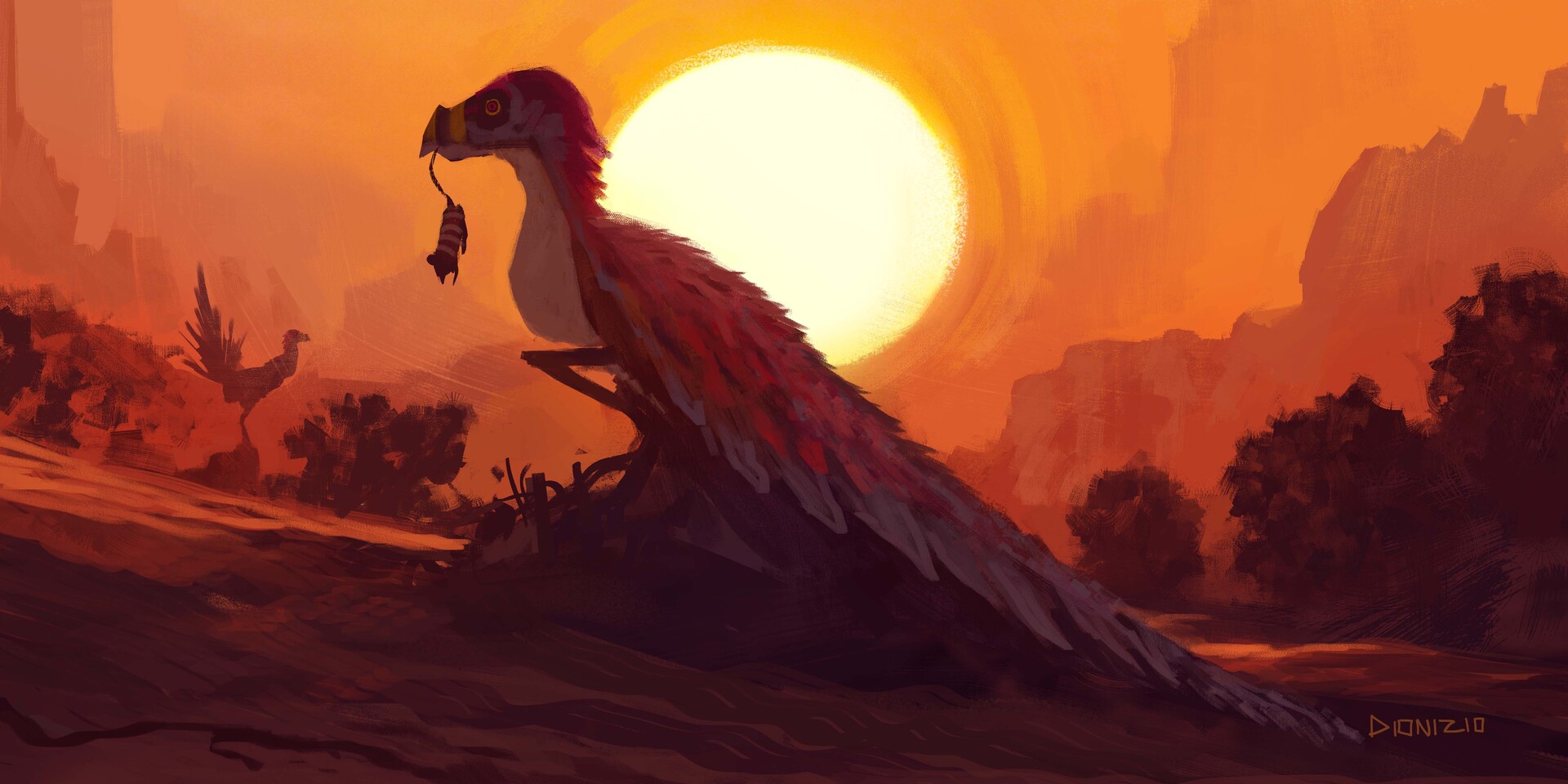ArtStation - dino-bird - sketch