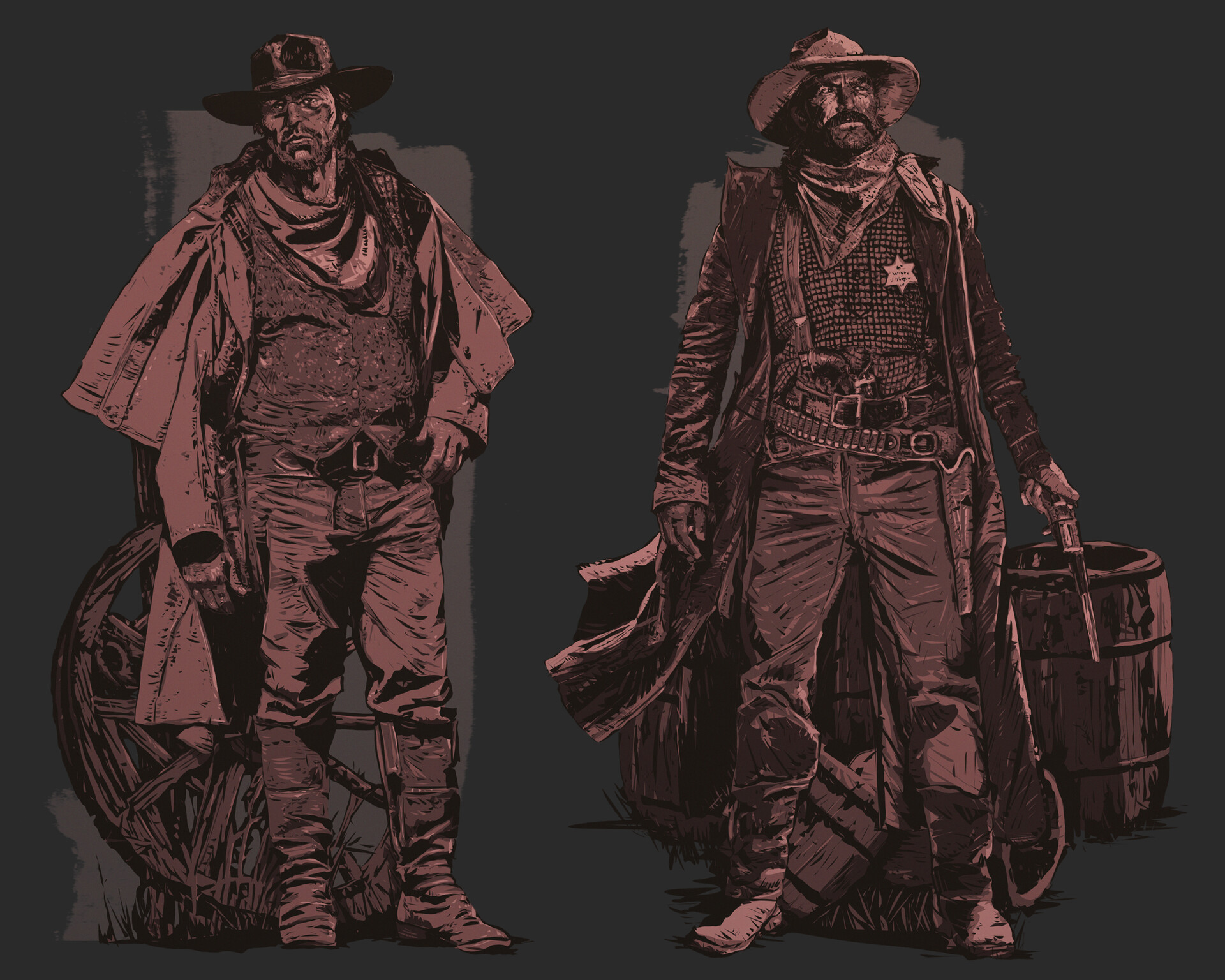 Western Outlaw Art