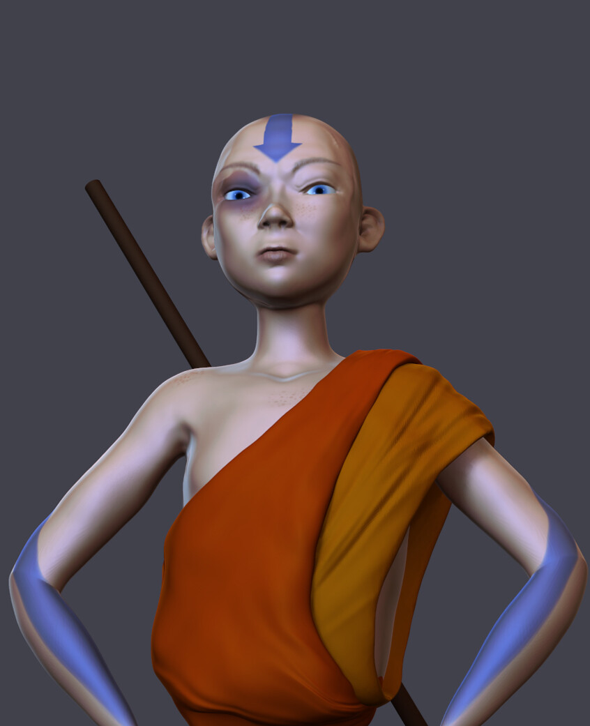 ArtStation - Aang - The last Airbender WIP