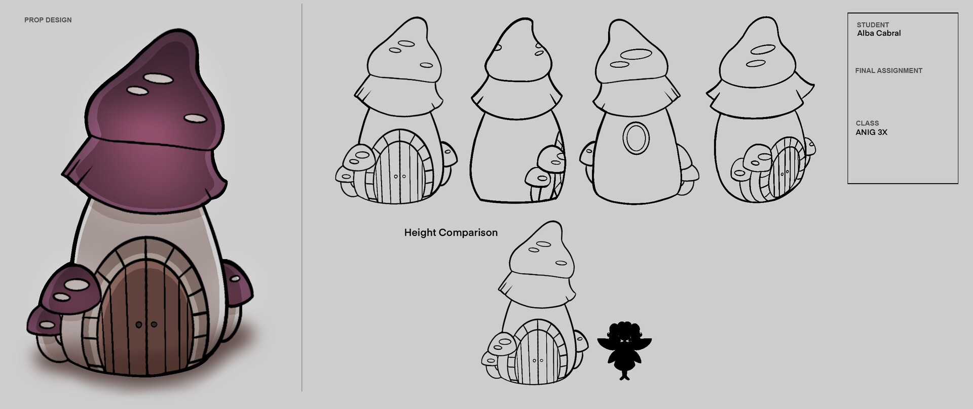 ArtStation - Mushroom House Design Sheet