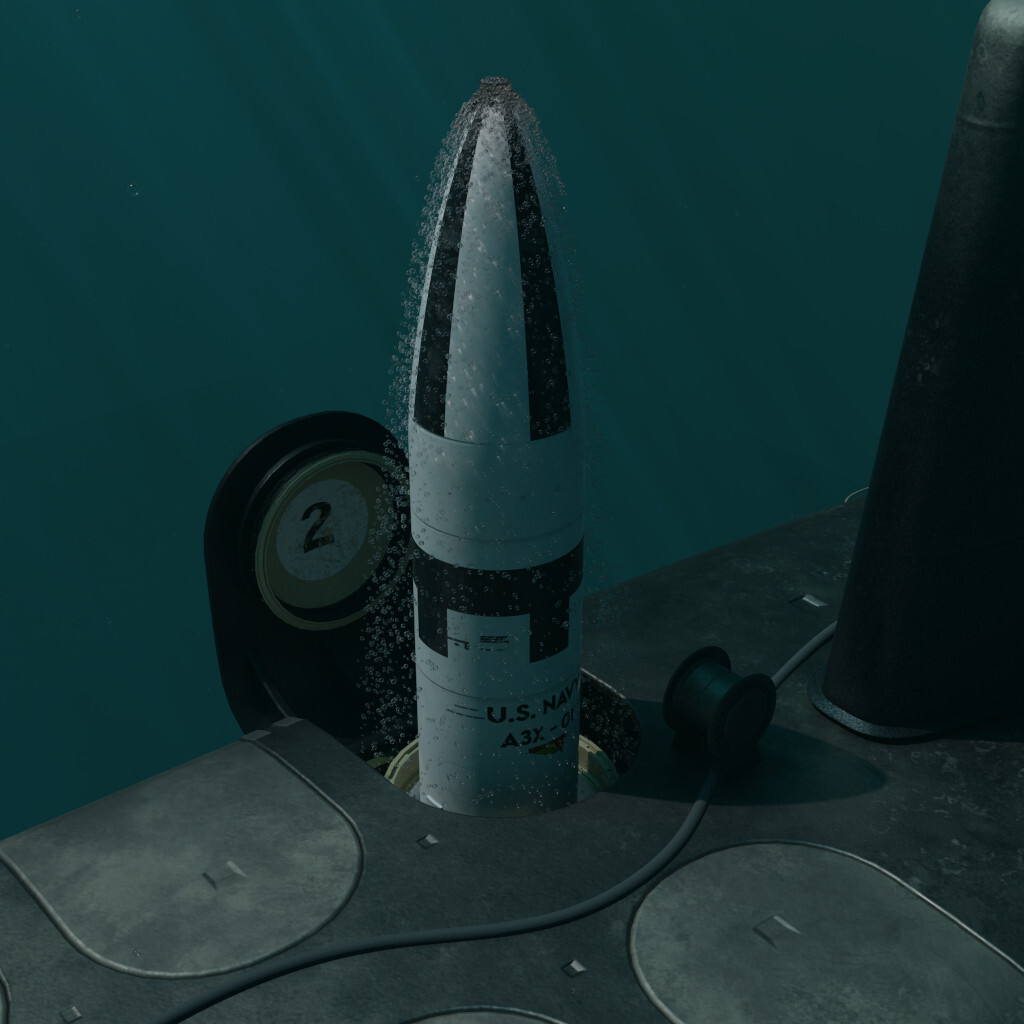 Eric Seigaud - USS George Washington (SSBN-598) with Polaris A3 missile.