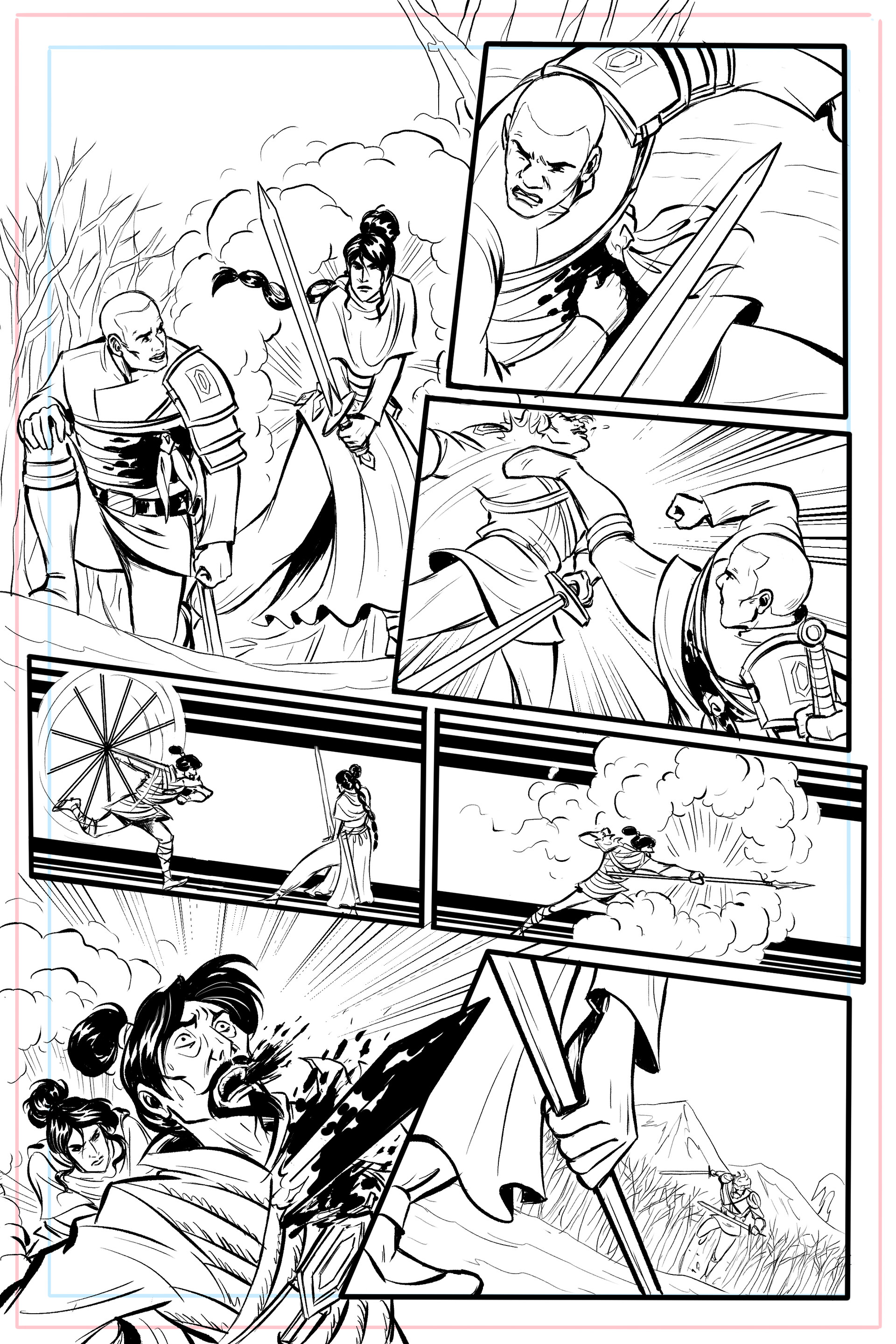 ArtStation - RUINATION #4 - Page 13 - action scene