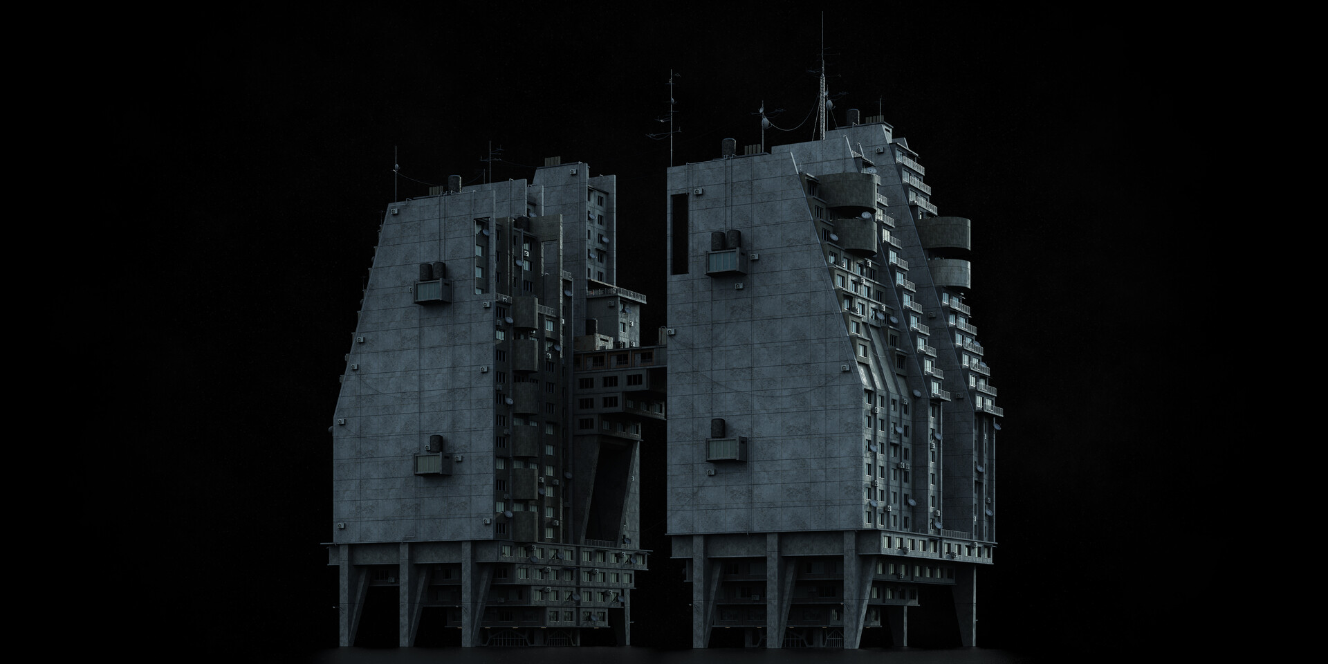 KitBash3D - SOVIET BLOCKS - 3D ASSET KIT