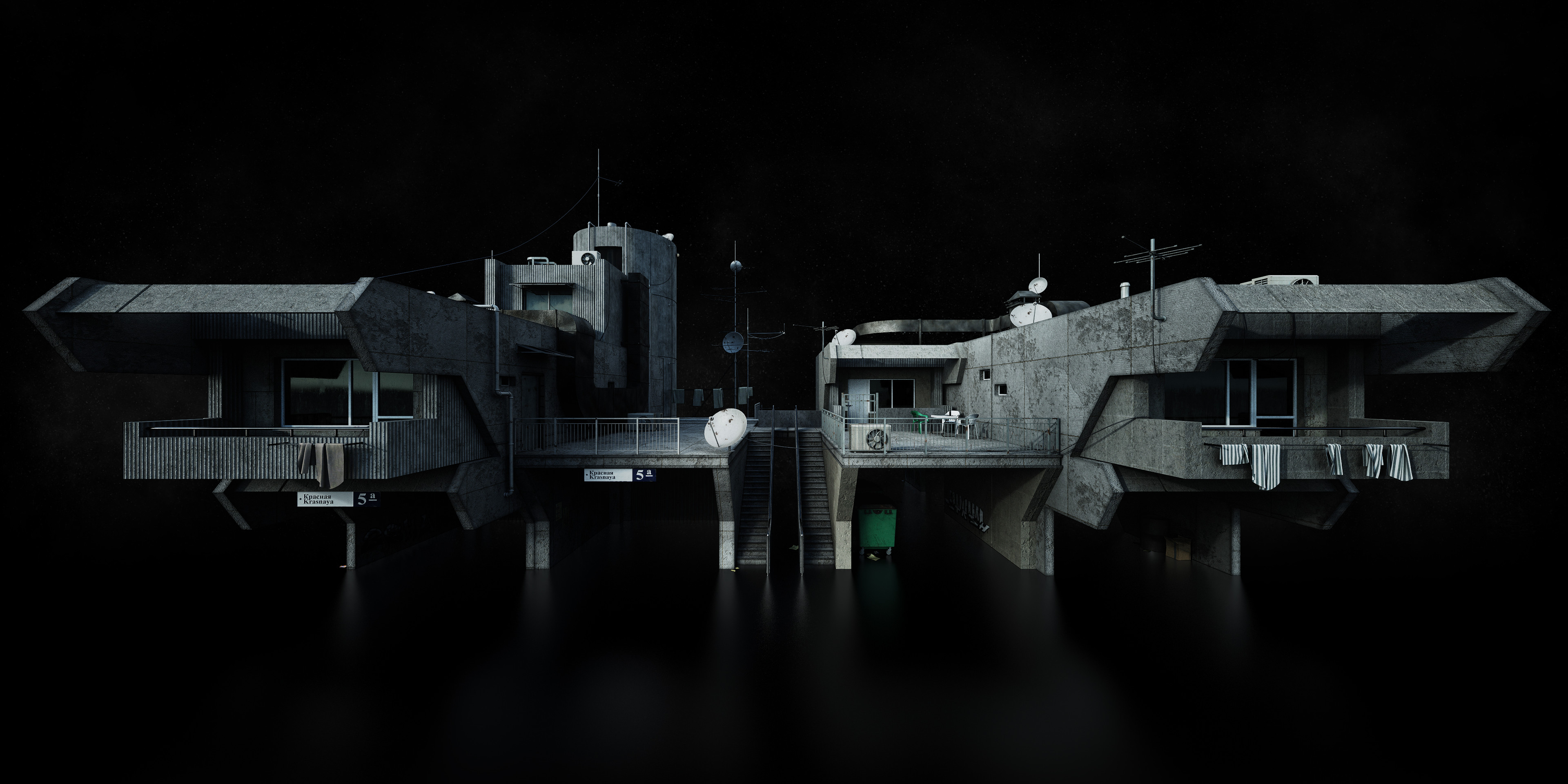 KitBash3D - SOVIET BLOCKS - 3D ASSET KIT