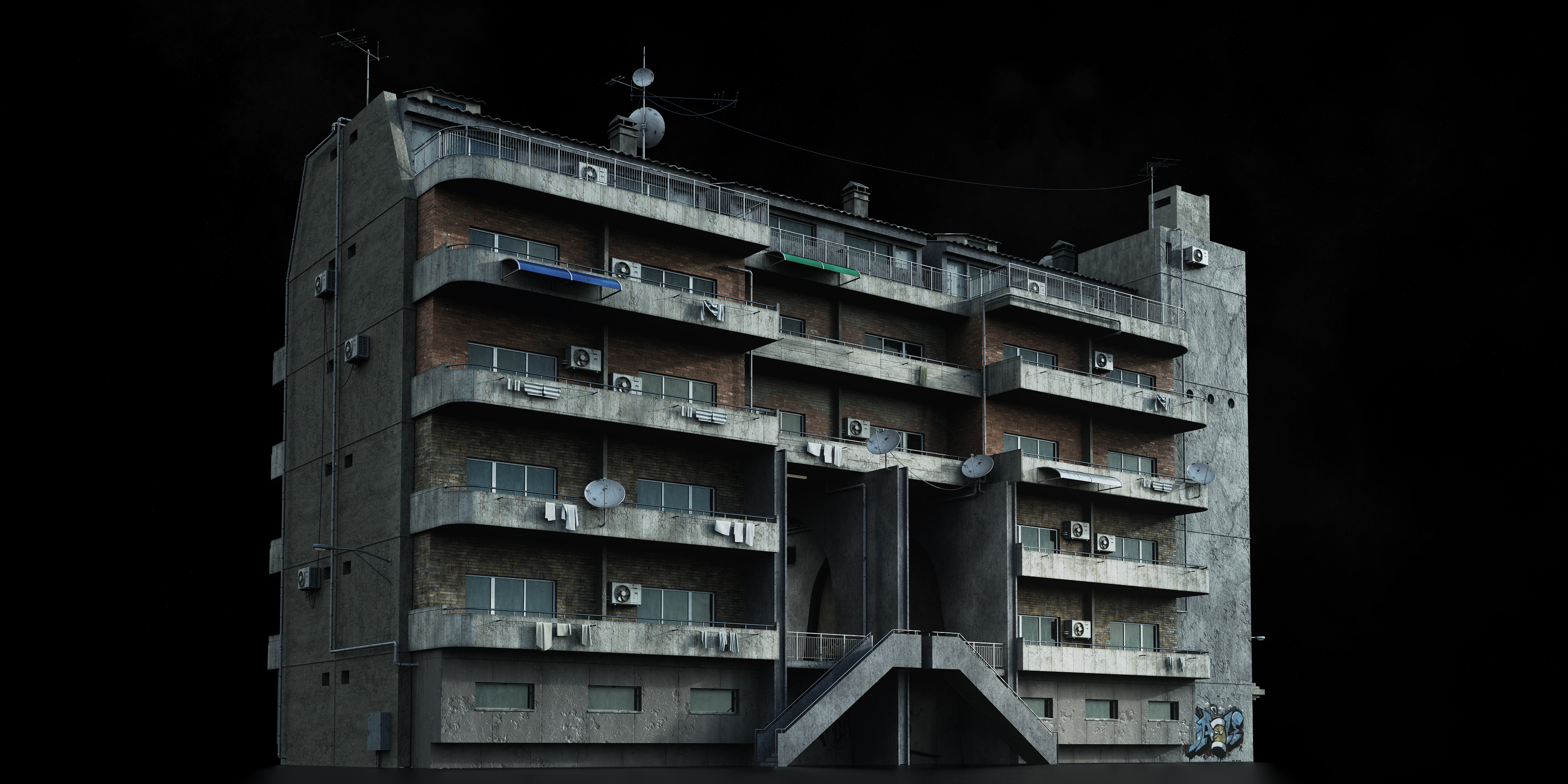 KitBash3D - SOVIET BLOCKS - 3D ASSET KIT