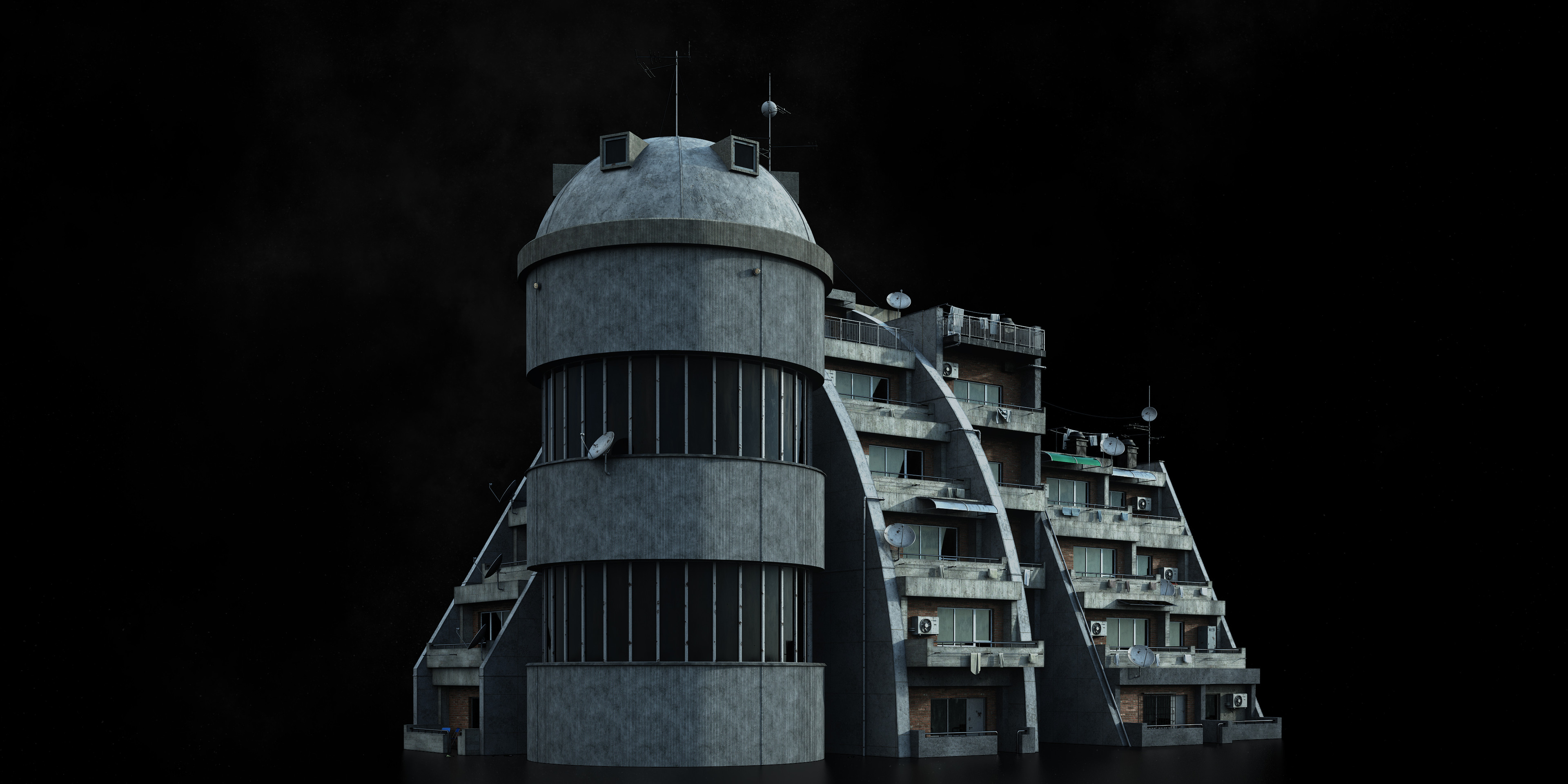 KitBash3D - SOVIET BLOCKS - 3D ASSET KIT