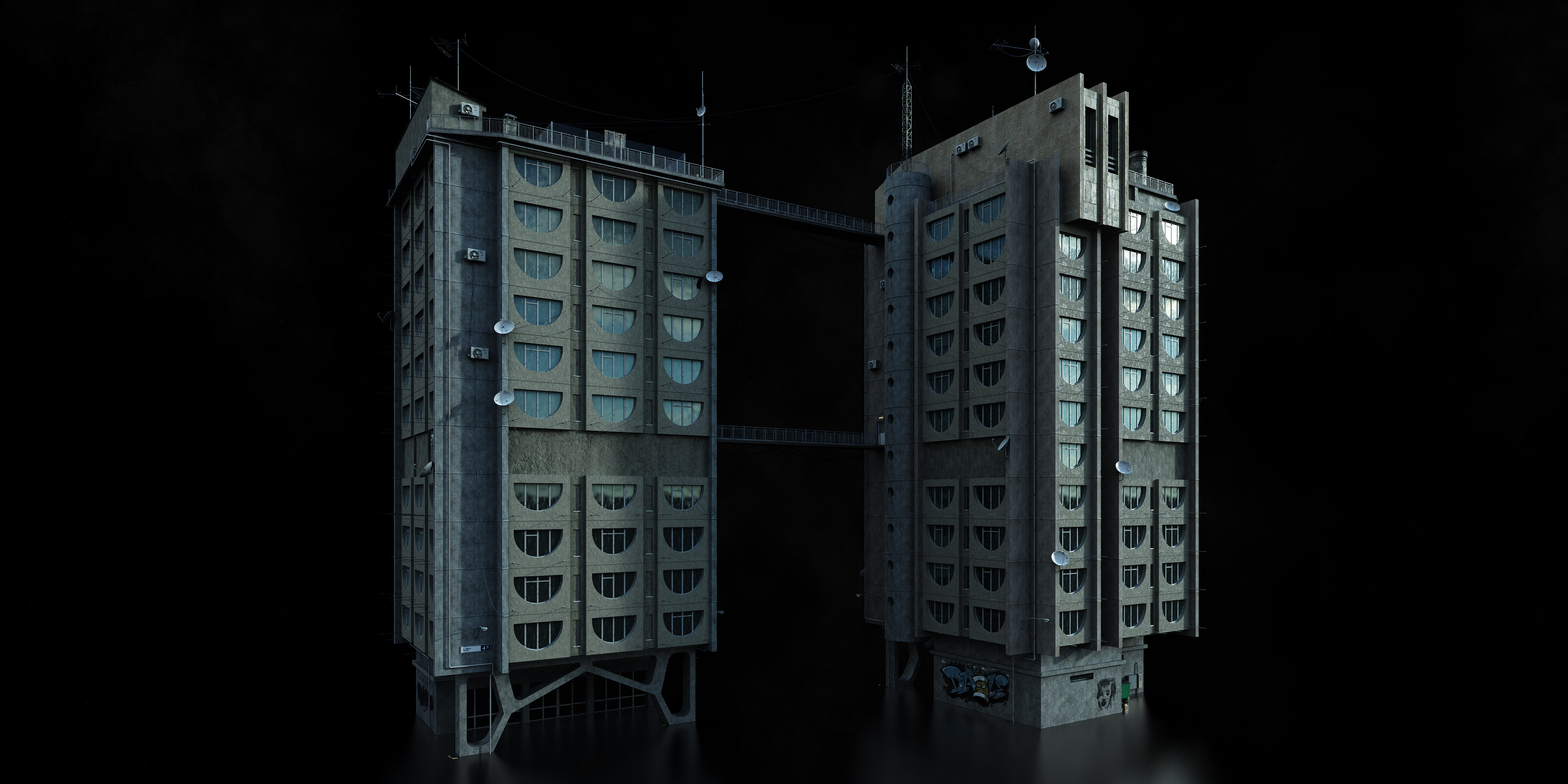 KitBash3D - SOVIET BLOCKS - 3D ASSET KIT