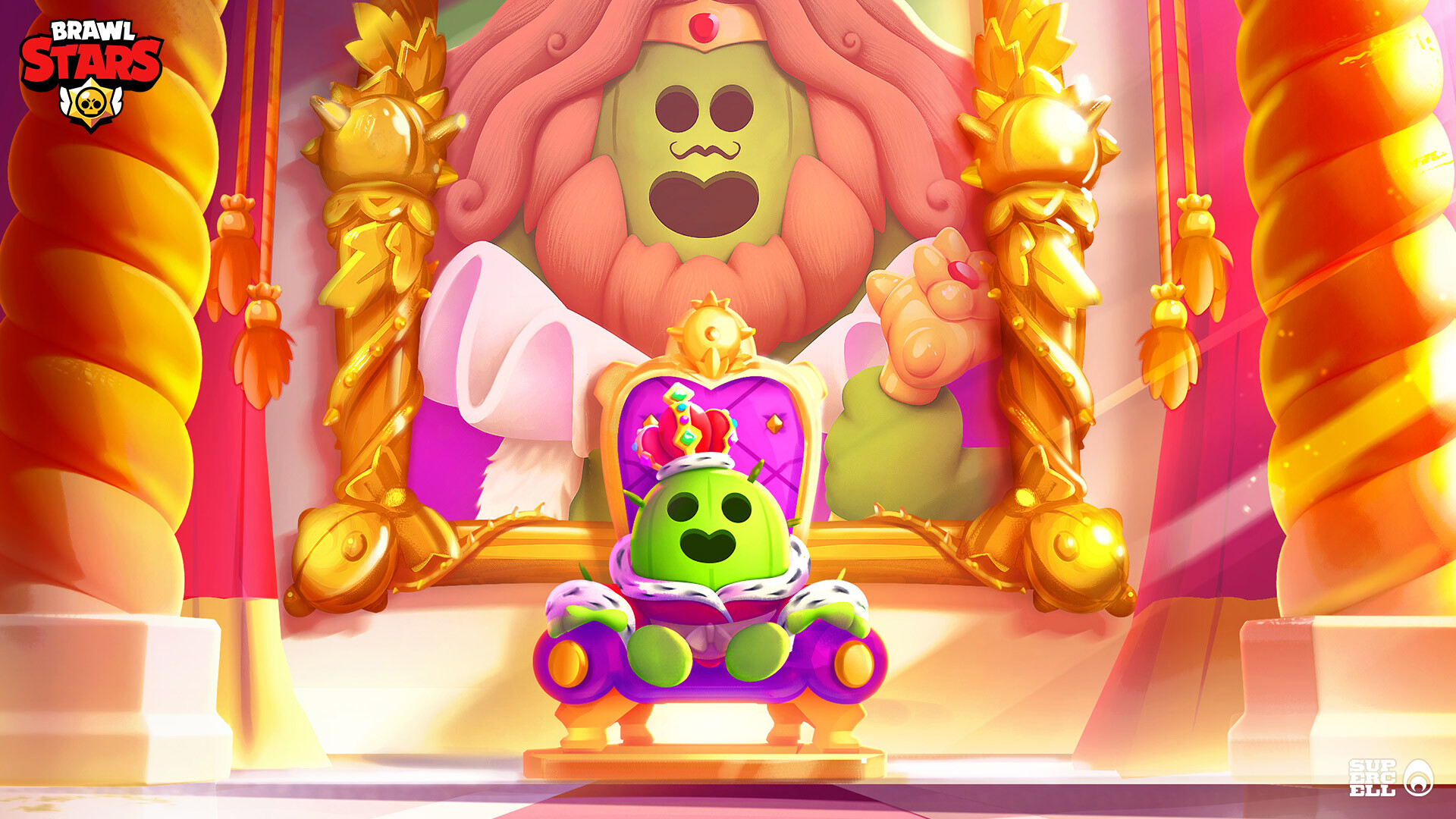 Ocellus - SERVICES - Brawl Stars - King Spike Illustration