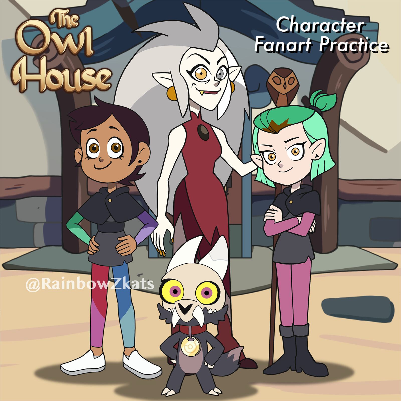 Katherine Kehoe The Owl House Fan Art Character Design Practice