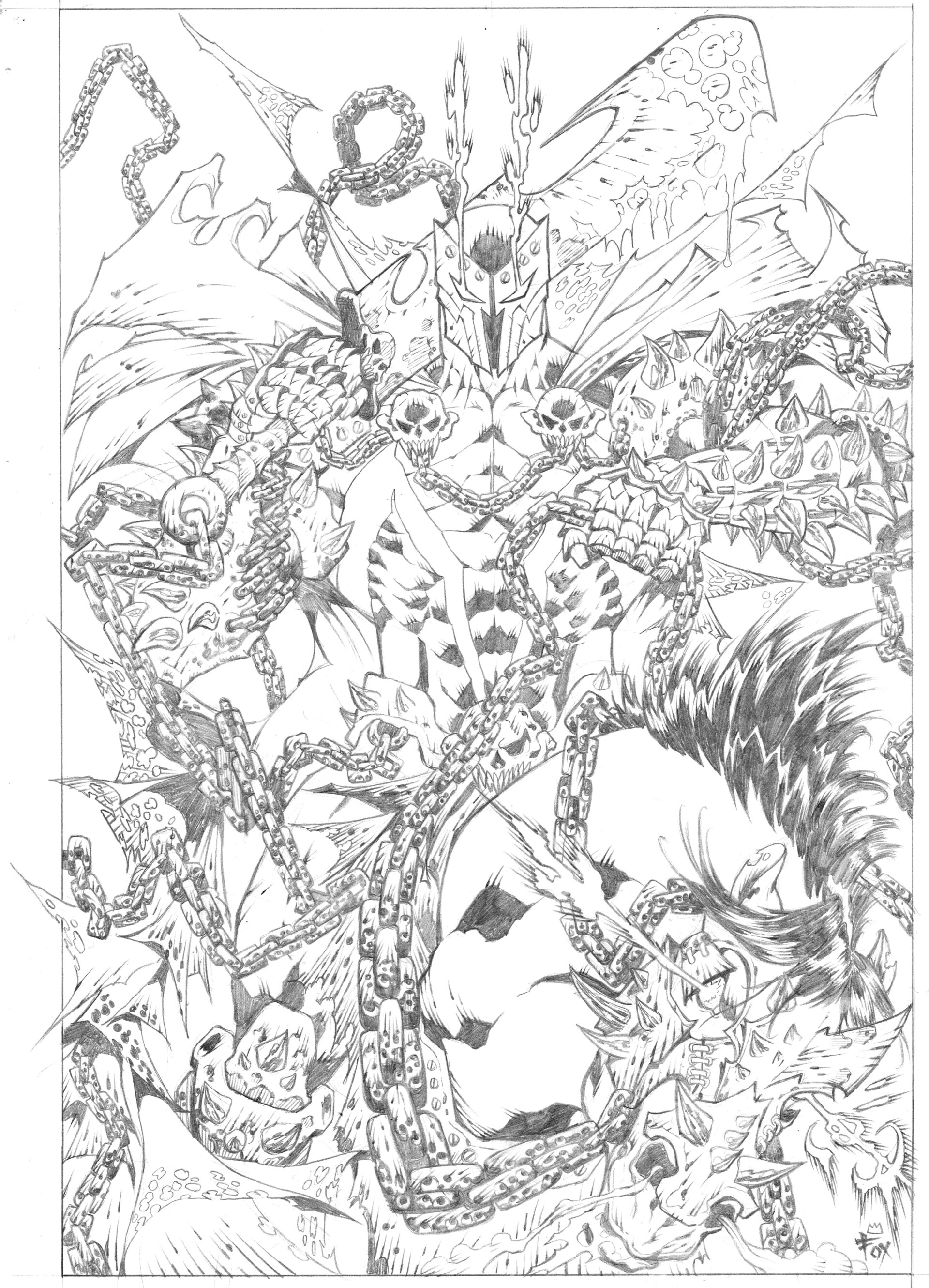 ArtStation - Medieval Spawn Illustration pencils