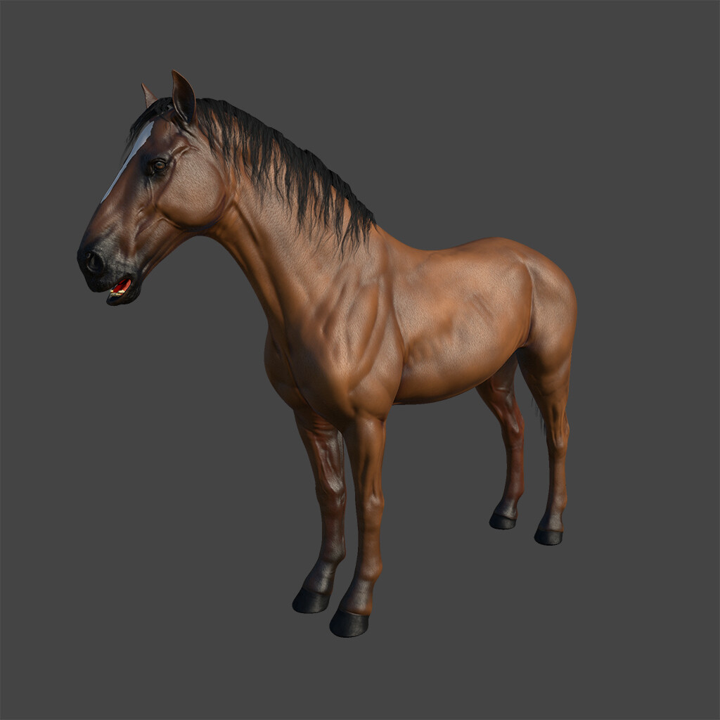 ArtStation - Low Poly Horse