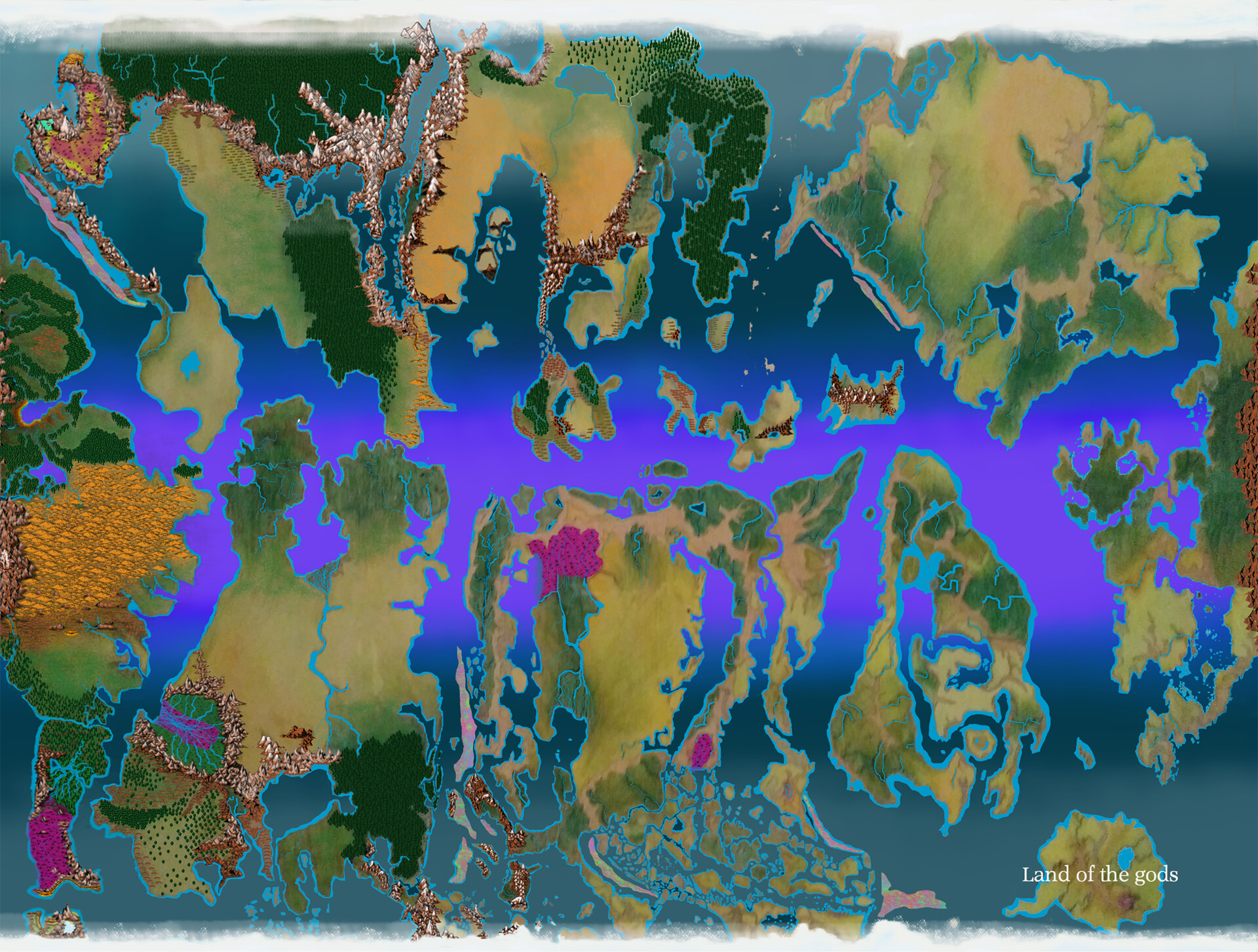 ArtStation - (WIP) fantasy rpg world map