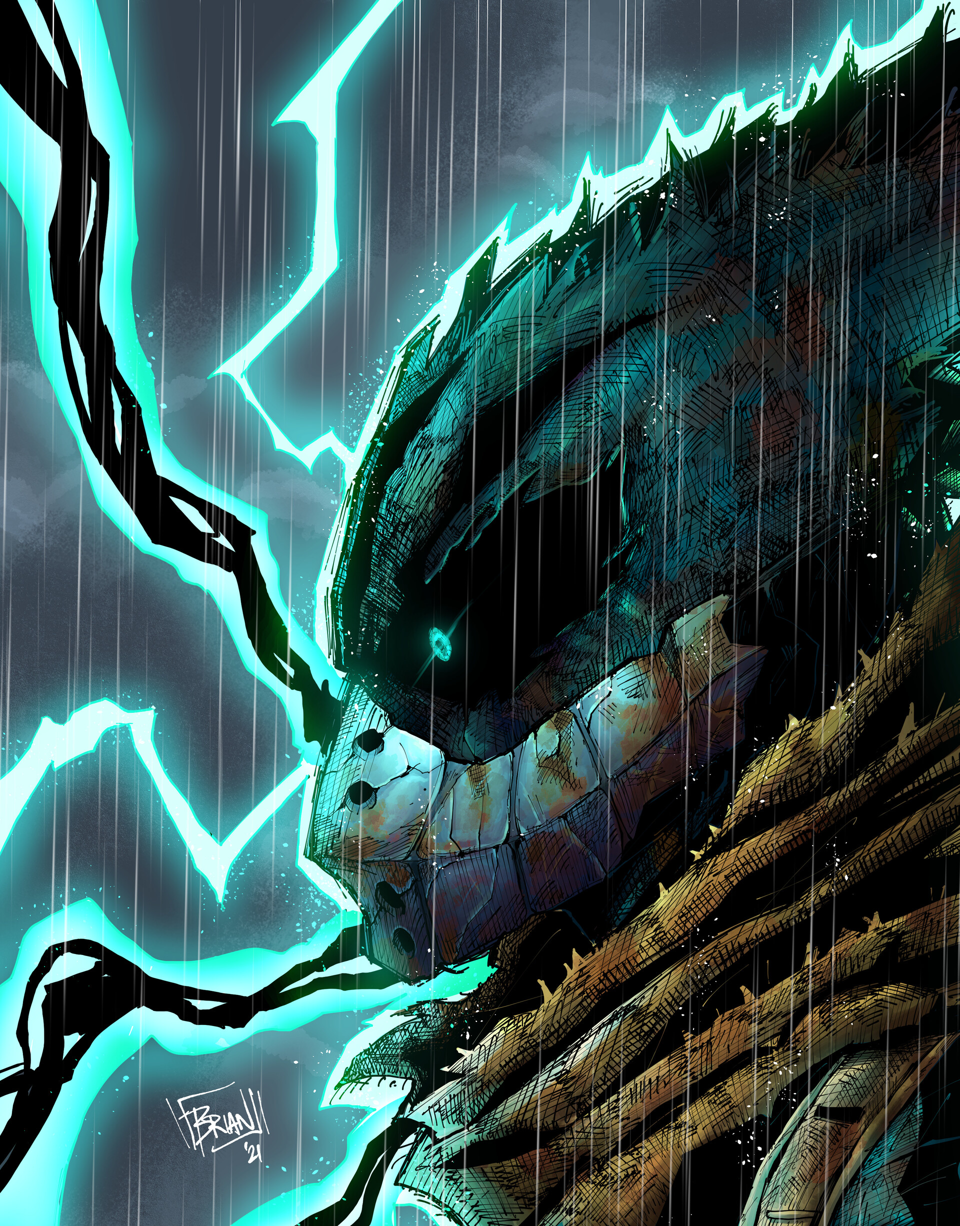 ArtStation - Scars, Blood & Mud (Deku)