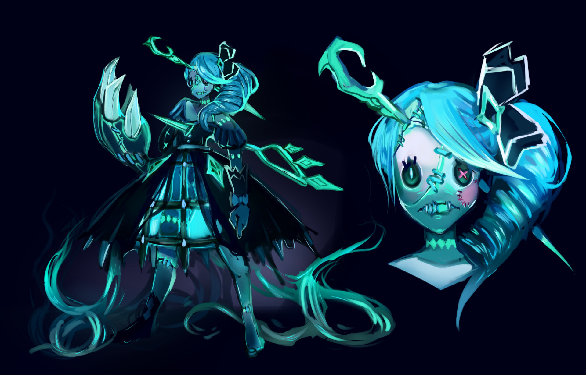 Emma Eastlake - LOL Champion Monster Redesign: Gwen - The Unwoven