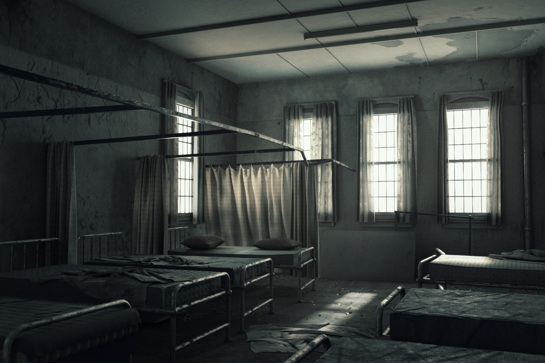 ArtStation - abandoned asylum