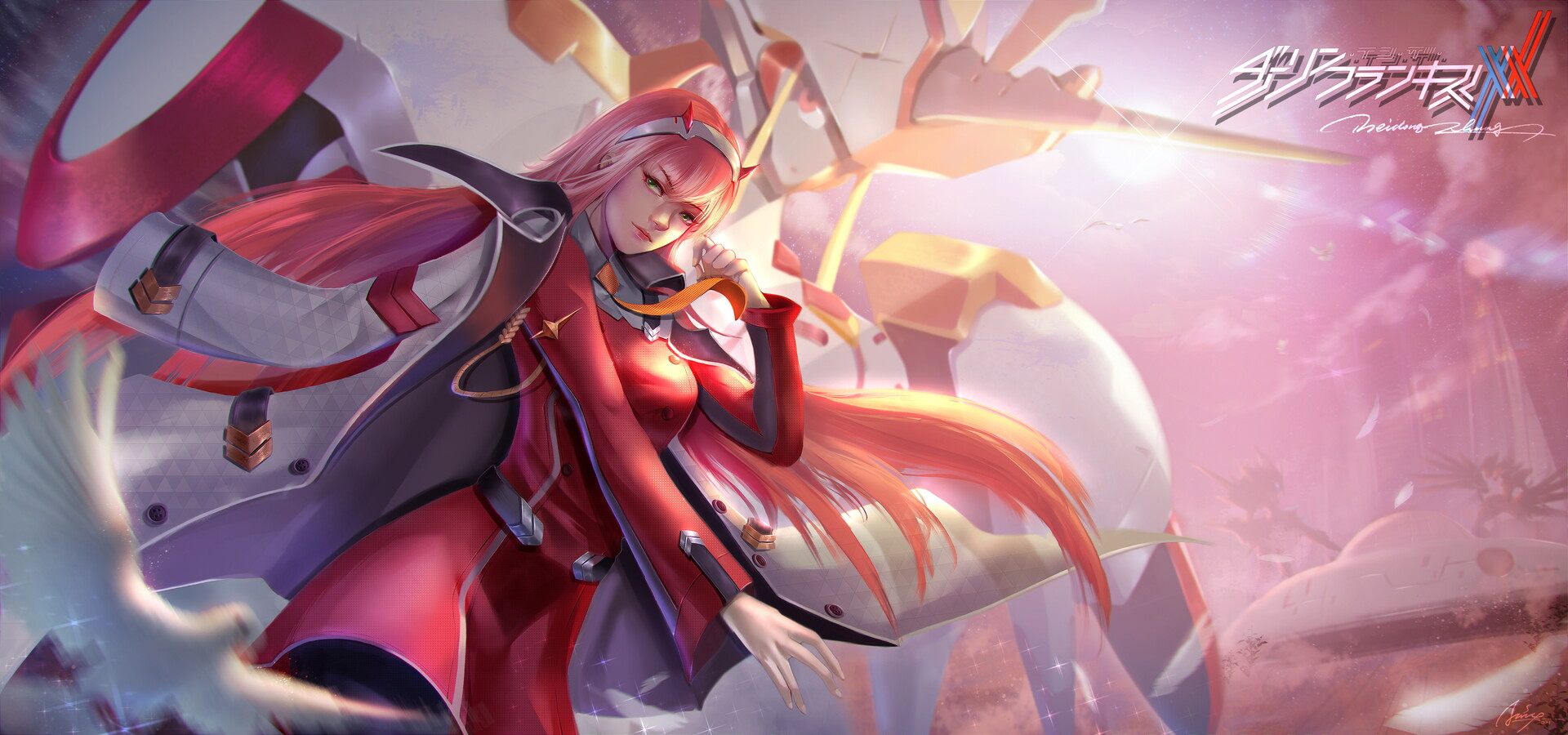 ArtStation - 【DARLING in the FRANXX】Code：002（ゼロツー）Fanart