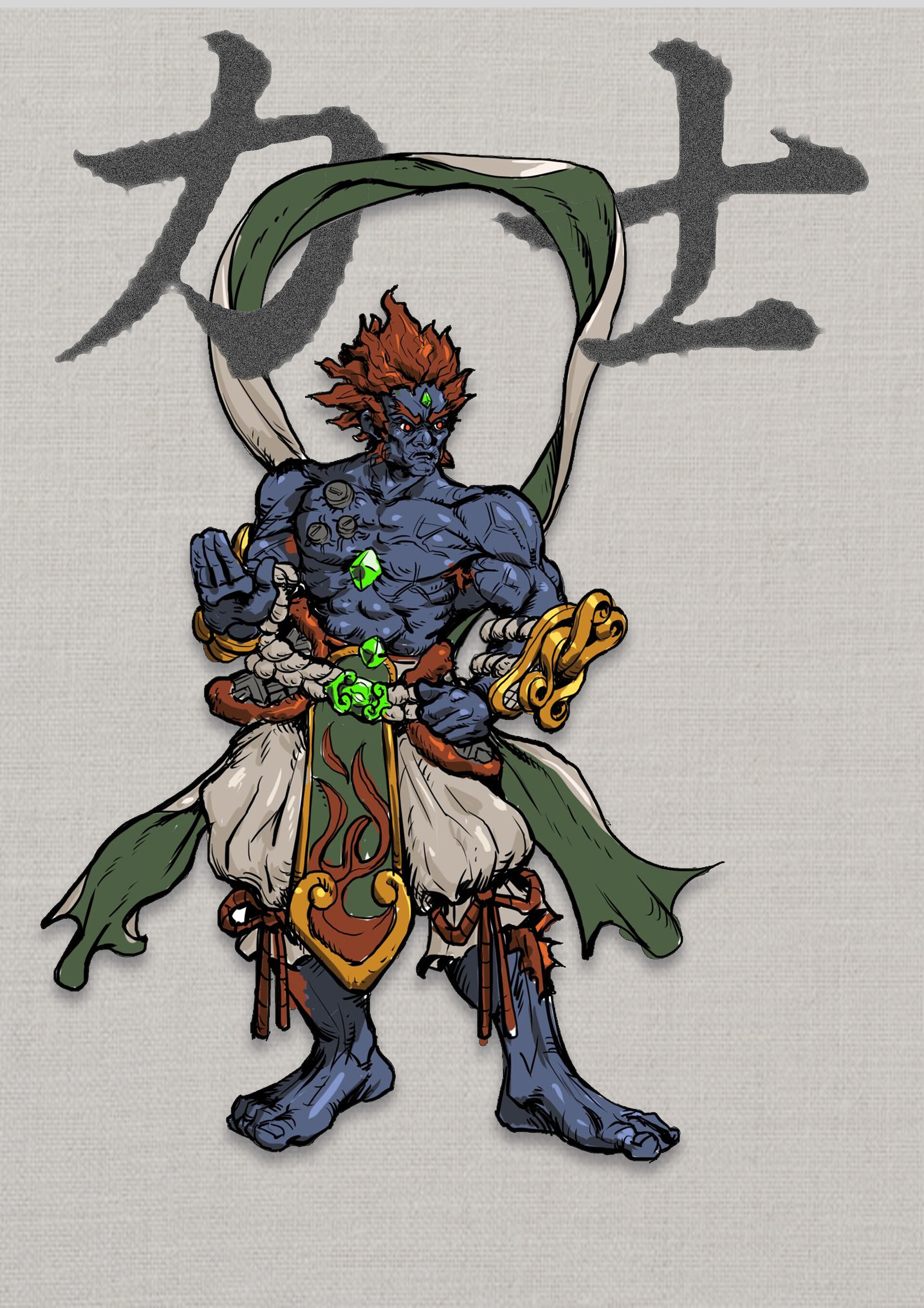 ArtStation - The Hercules of Ancient Chinese Buddhism Lish 力士