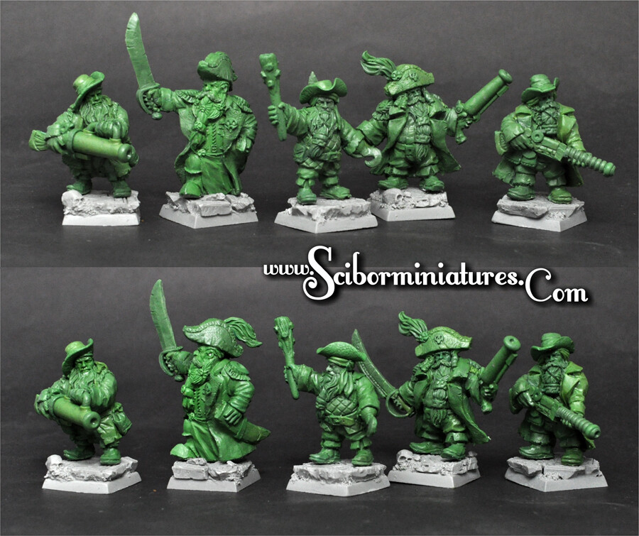 ArtStation - Dwarven pirates - miniatures