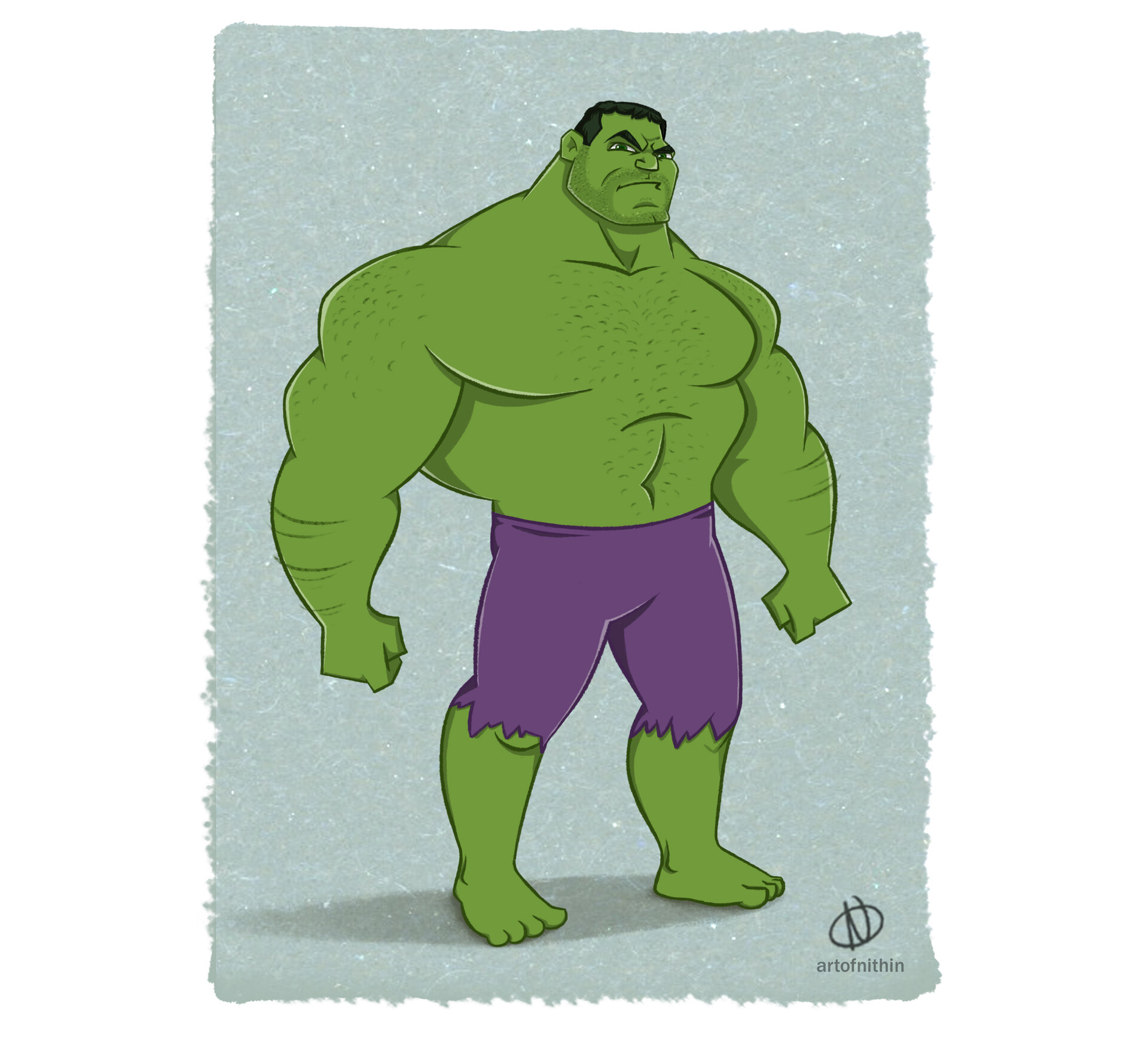 Incredible Hulk Cartoon Drawing