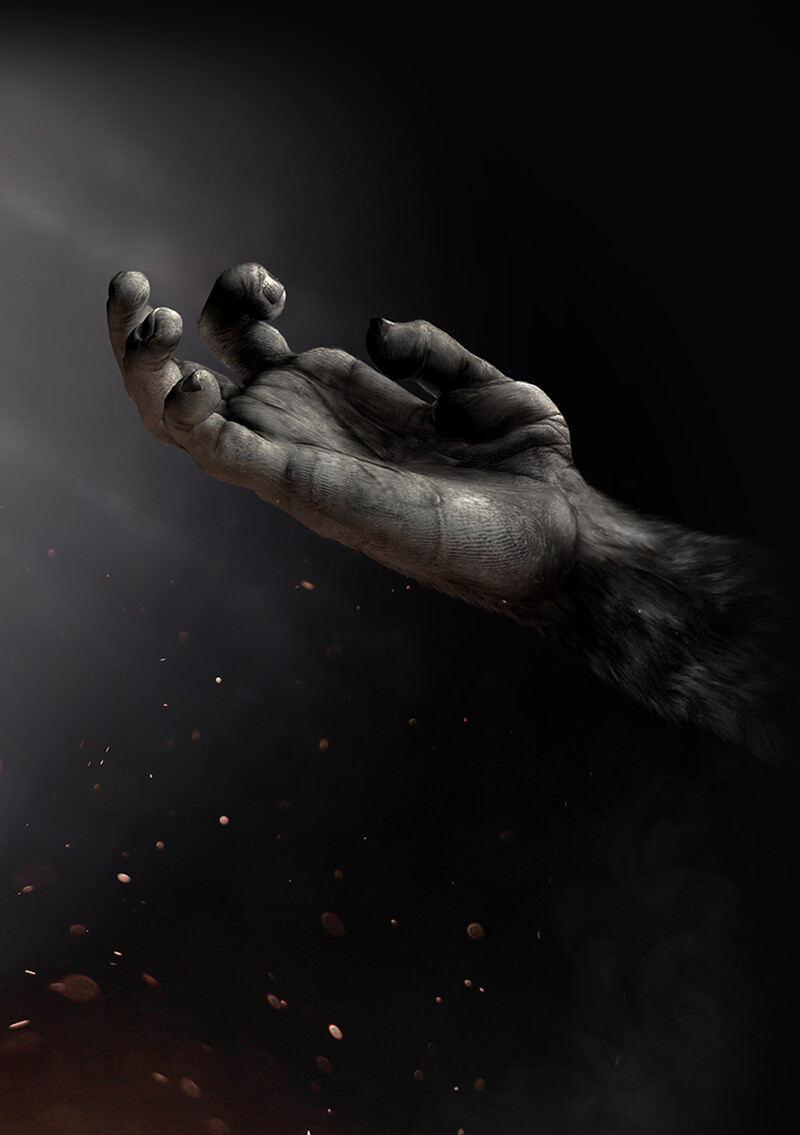 ArtStation - Chimpanzee hand 3D model