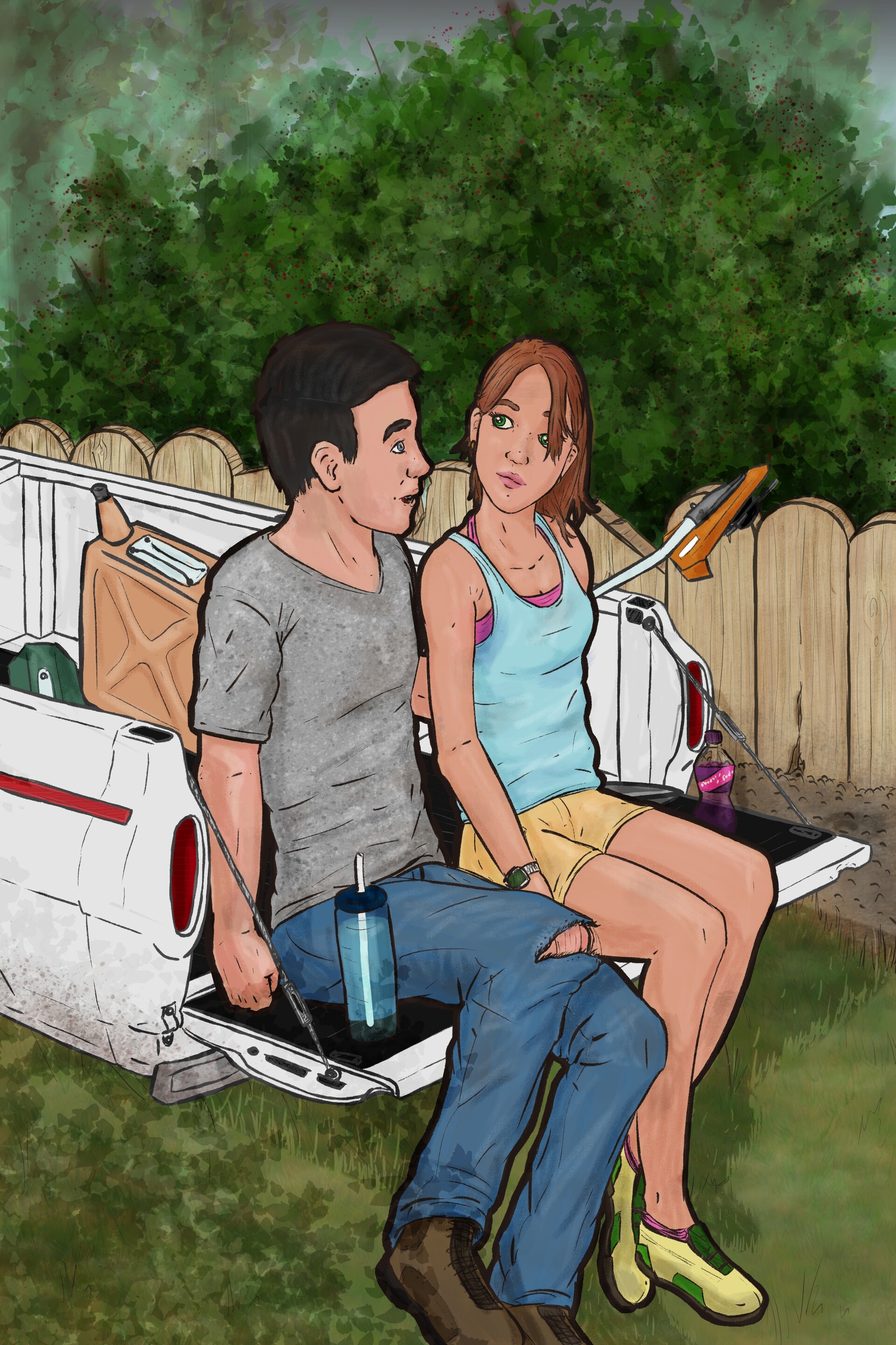 ArtStation - Cover commission yard work