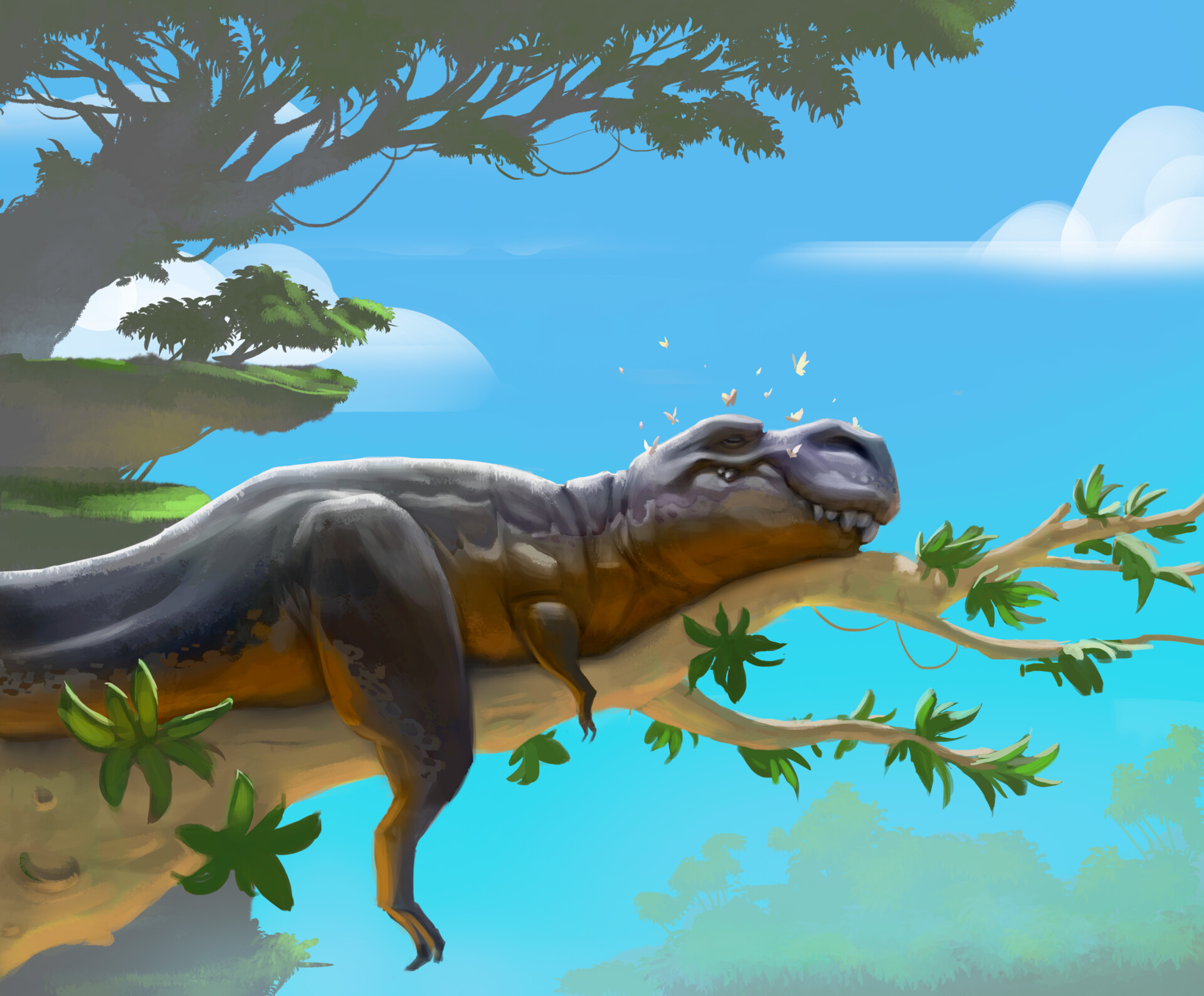 ArtStation - T-rex relaxed