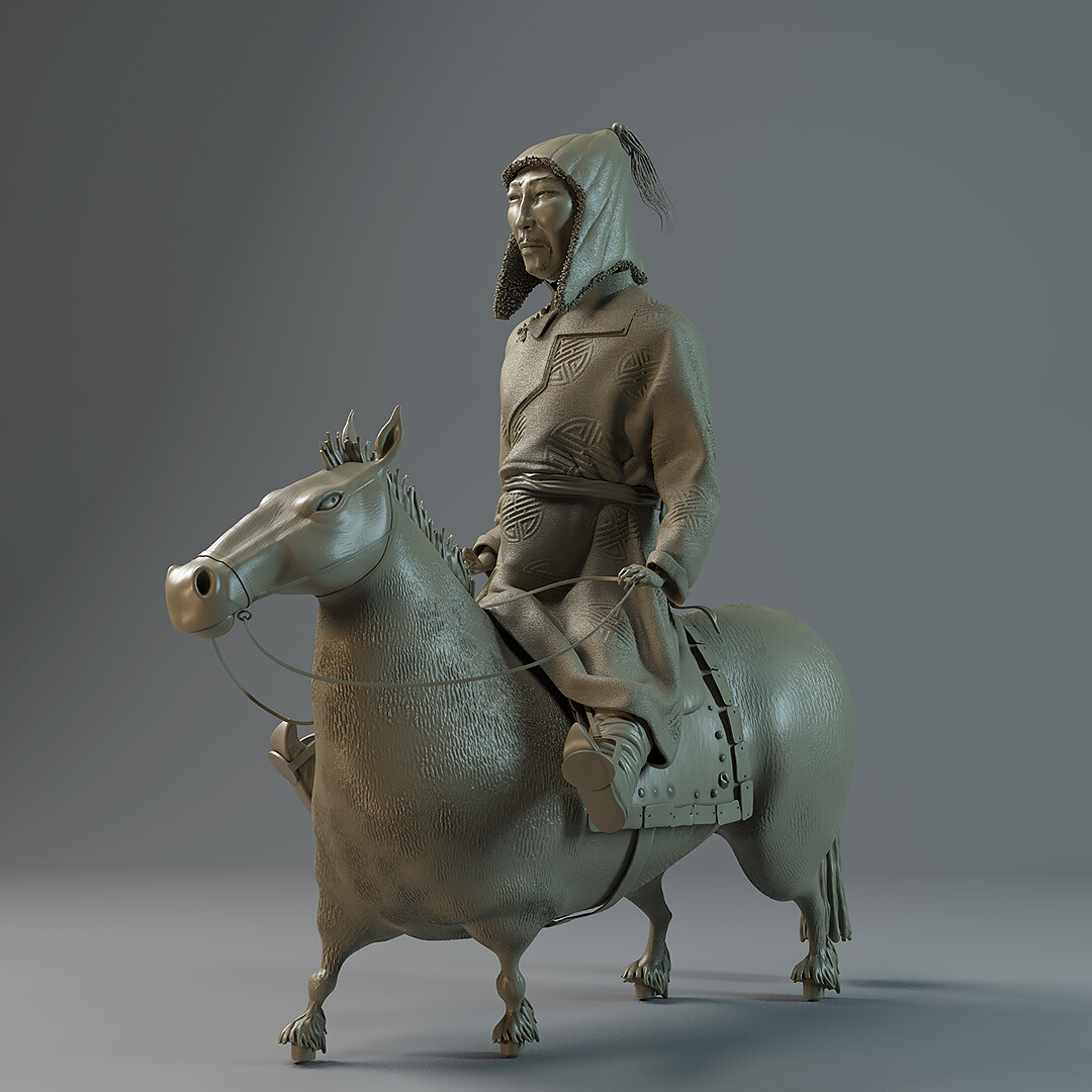 ArtStation - Buryat rider
