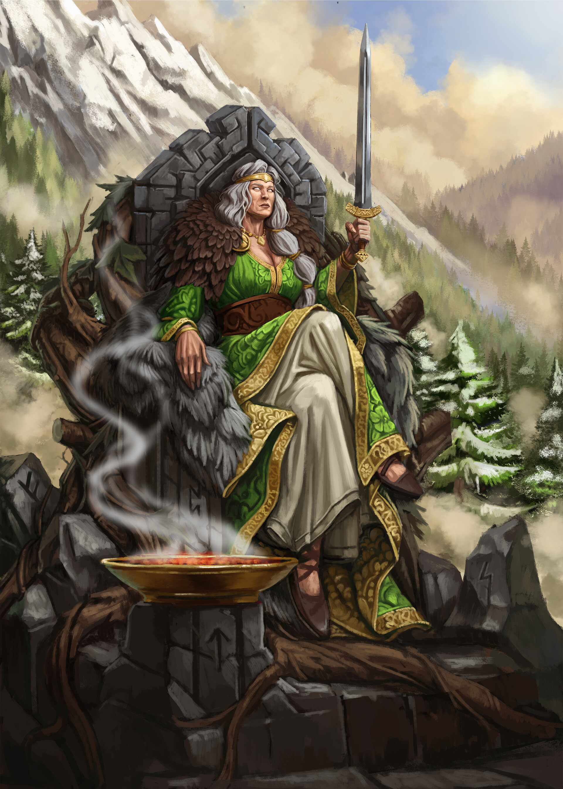 ArtStation - Queen of Spades - Tarot CDH