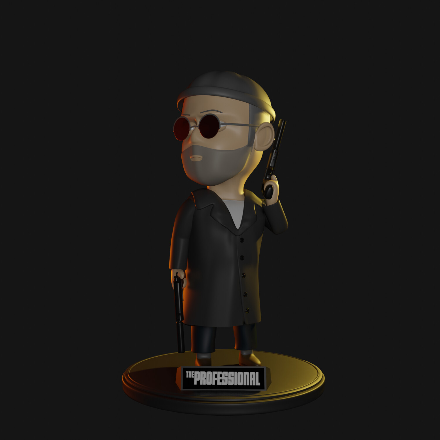 ArtStation - Leon The Professional Miniature - 3D Model