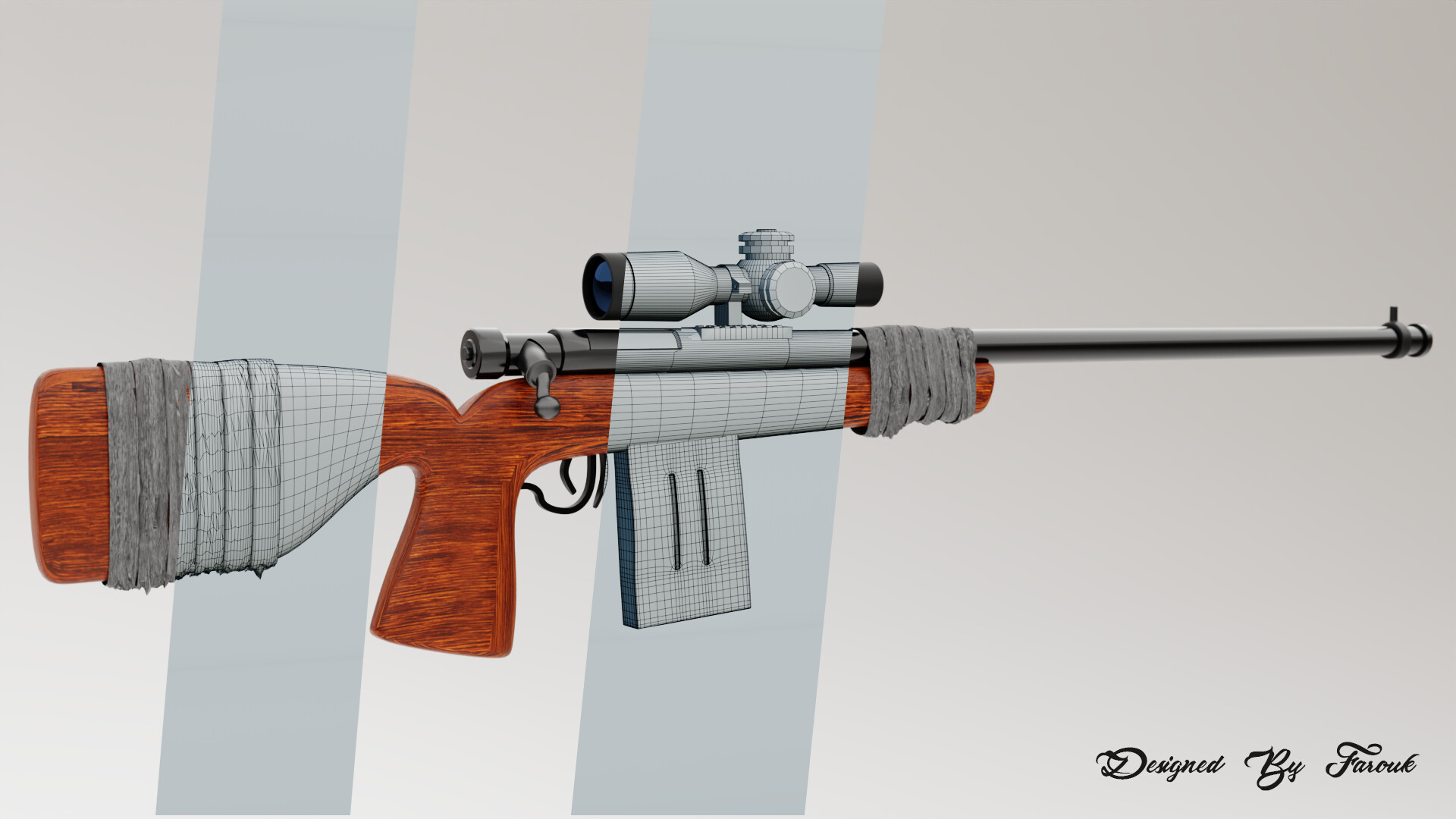 ArtStation - Hunting rifle