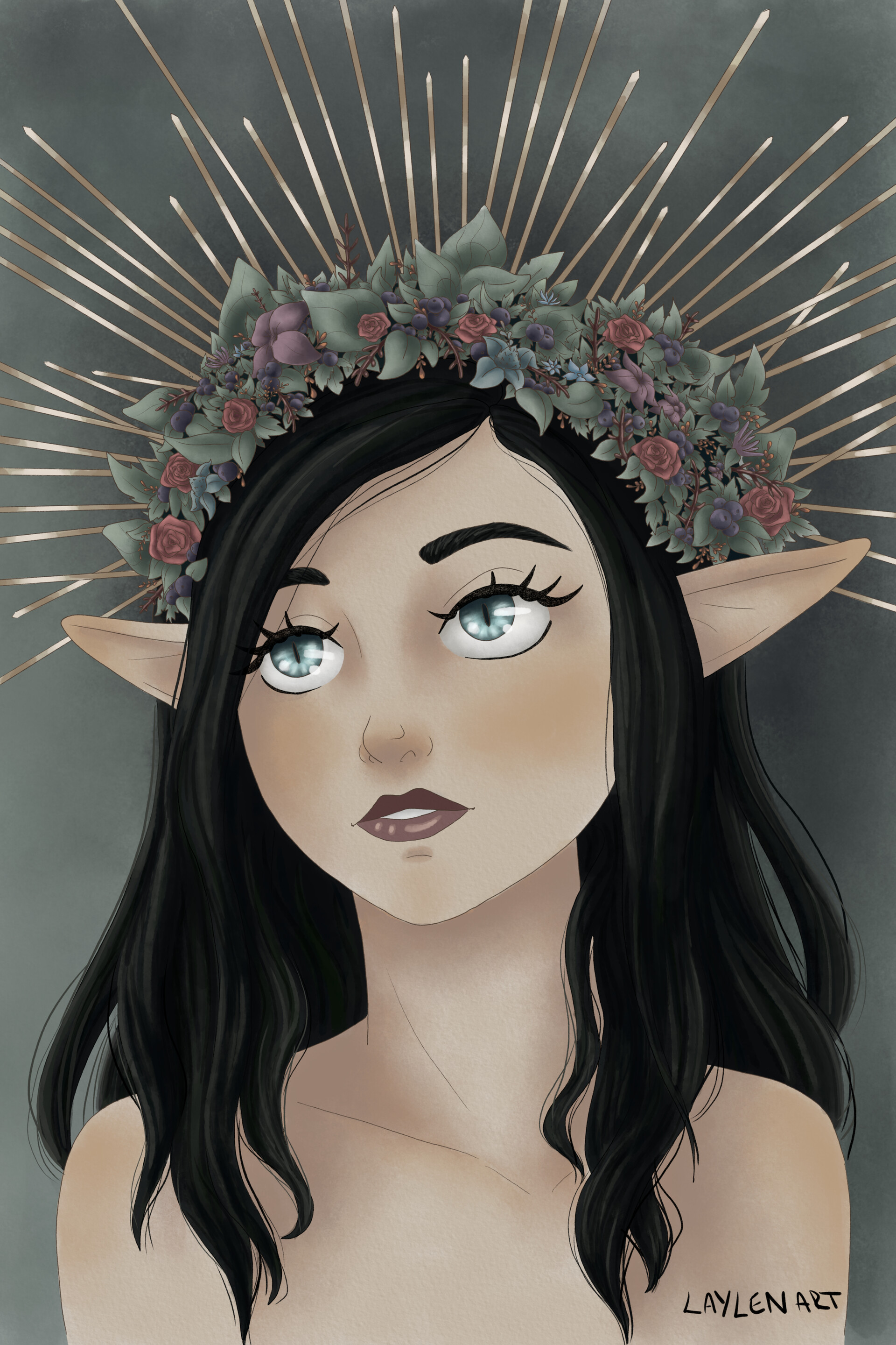 ArtStation - Elf portrait