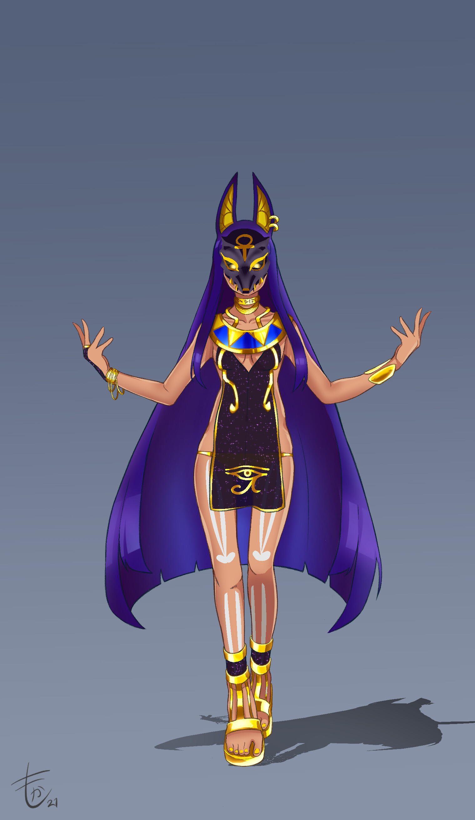 Female Human Anubis