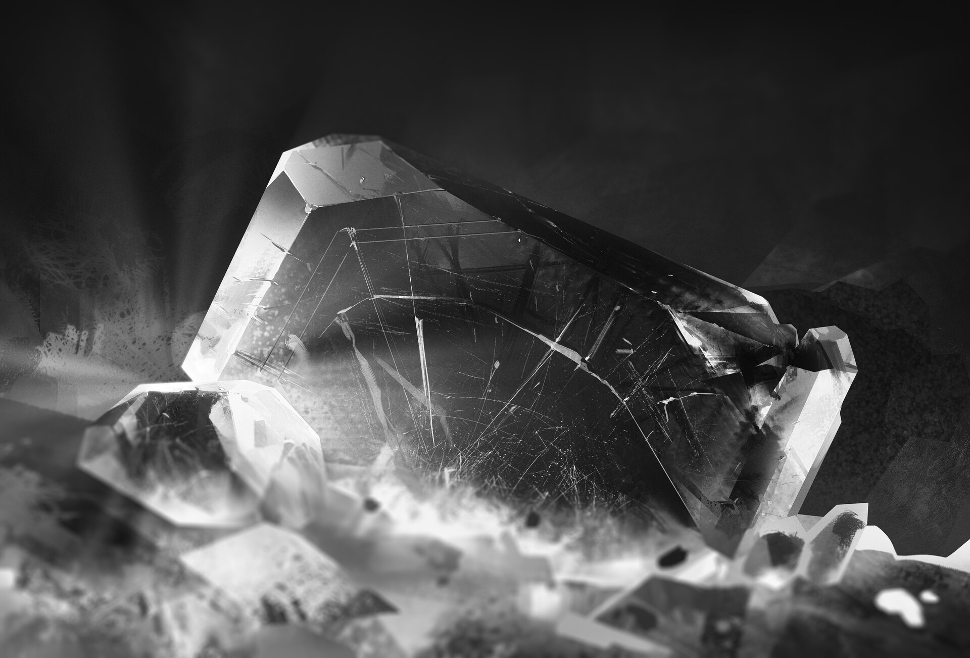 ArtStation - Crystal practice2