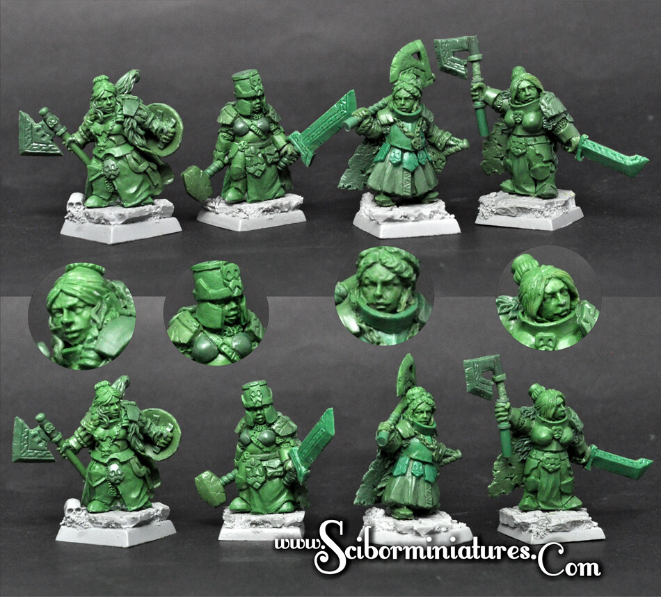 ArtStation - Dwarven girls - miniatures