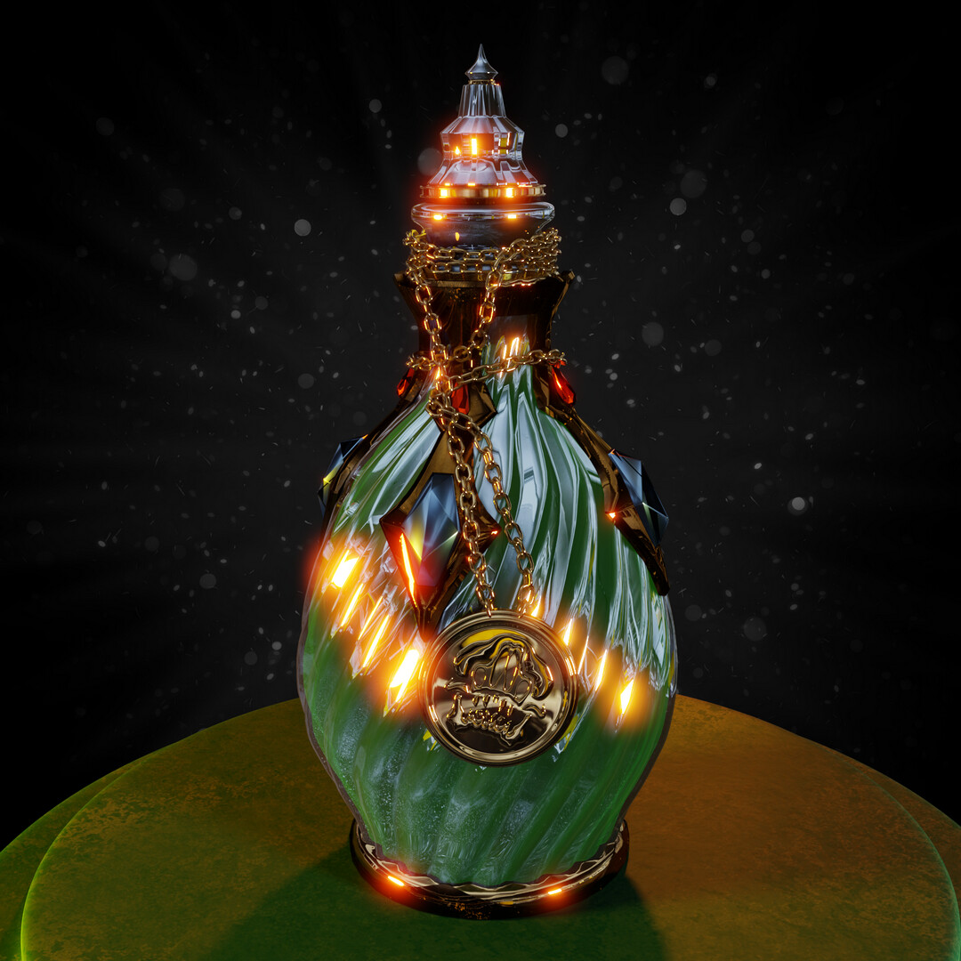 ArtStation - Tear of the Kraken - Poison Vial