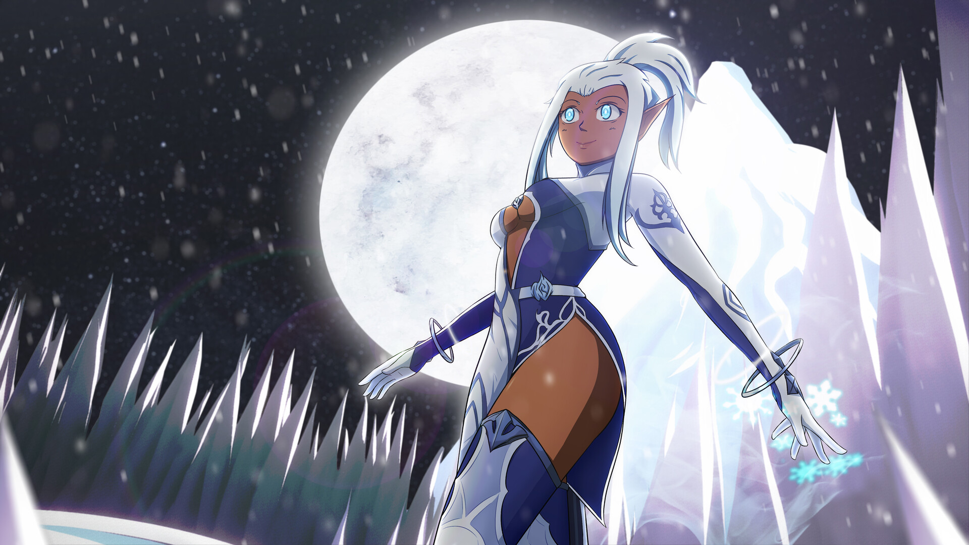 ArtStation - Cyromancer Girl on Iceland