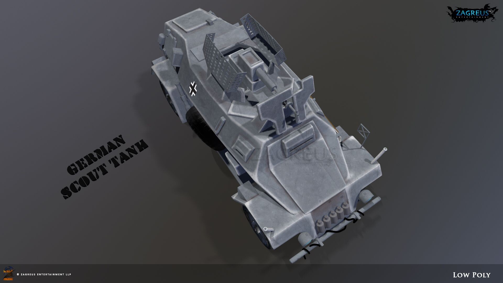 ArtStation - German - Scout Tank / Low Poly