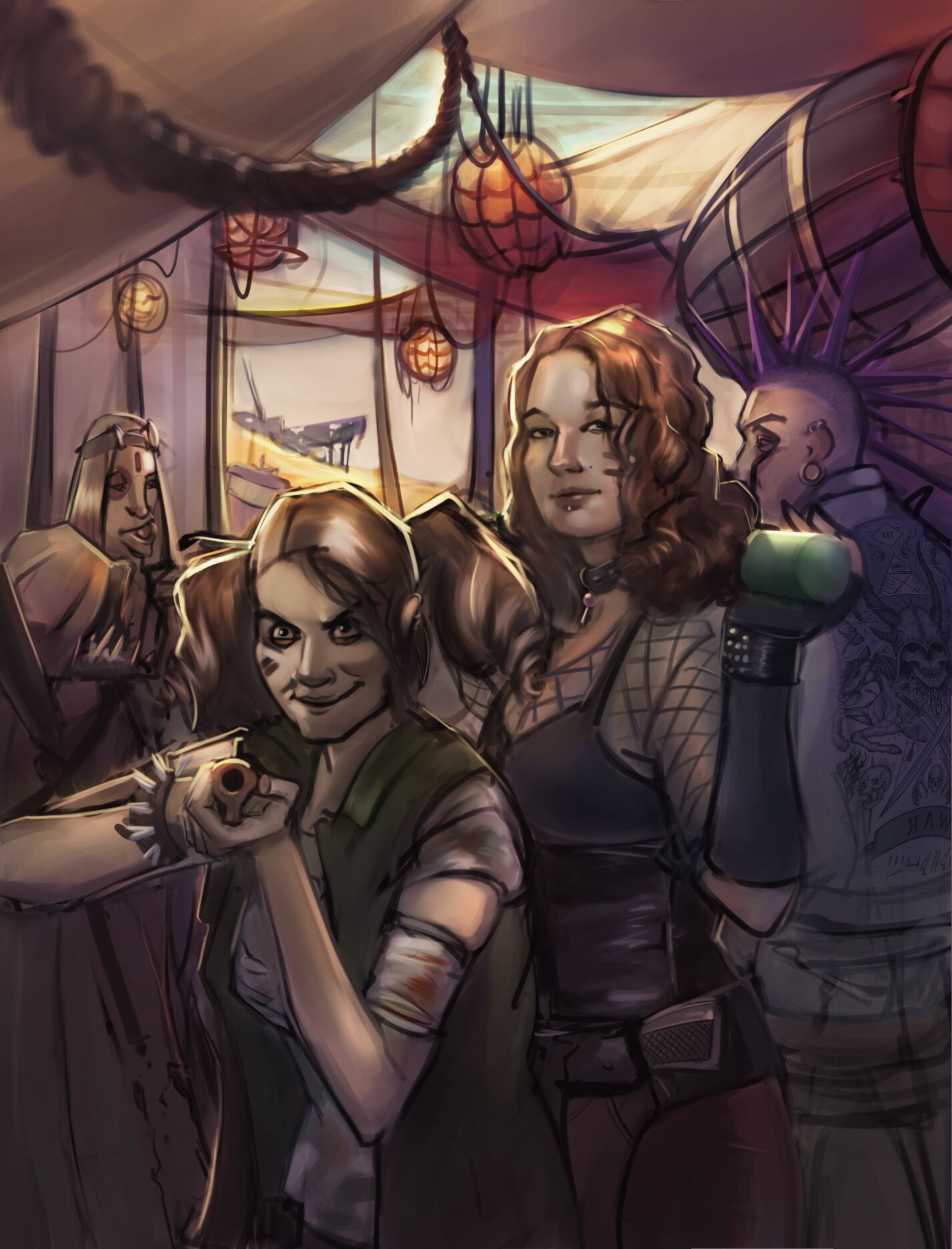 ArtStation - Postapocalyptic sisters