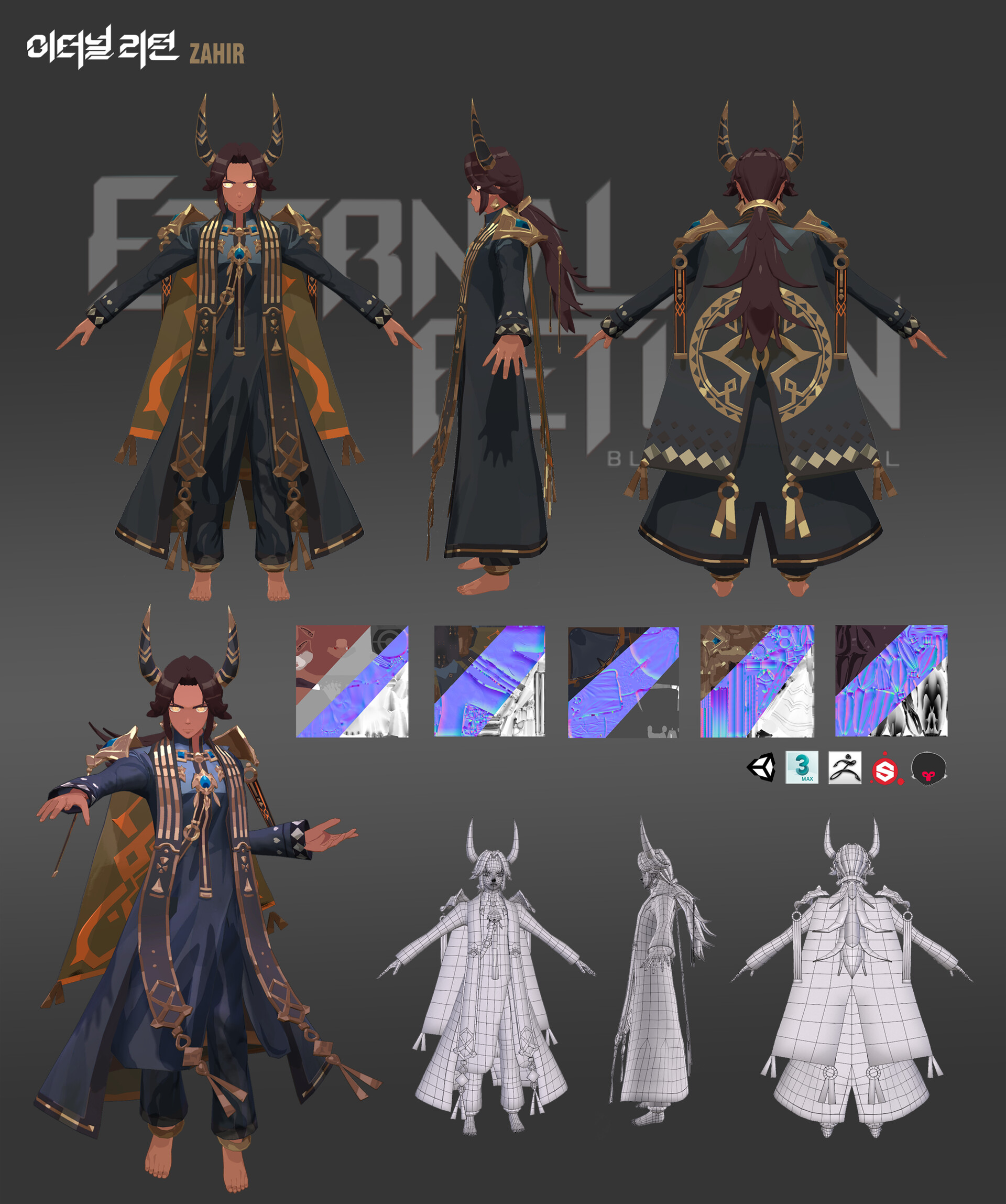 ArtStation - Eternal Return ZAHIR character etude