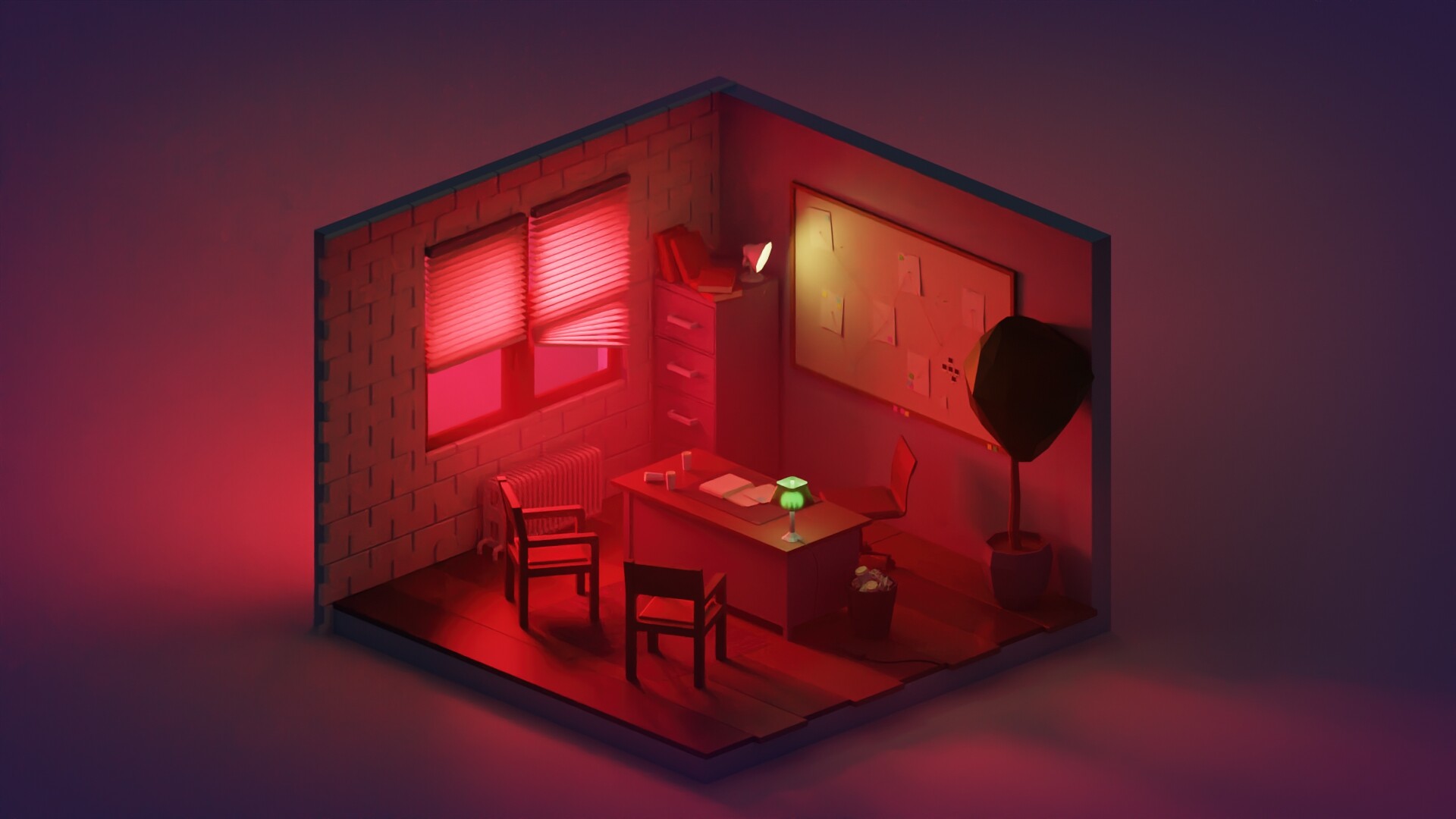 ArtStation - Orthographic Detective Office