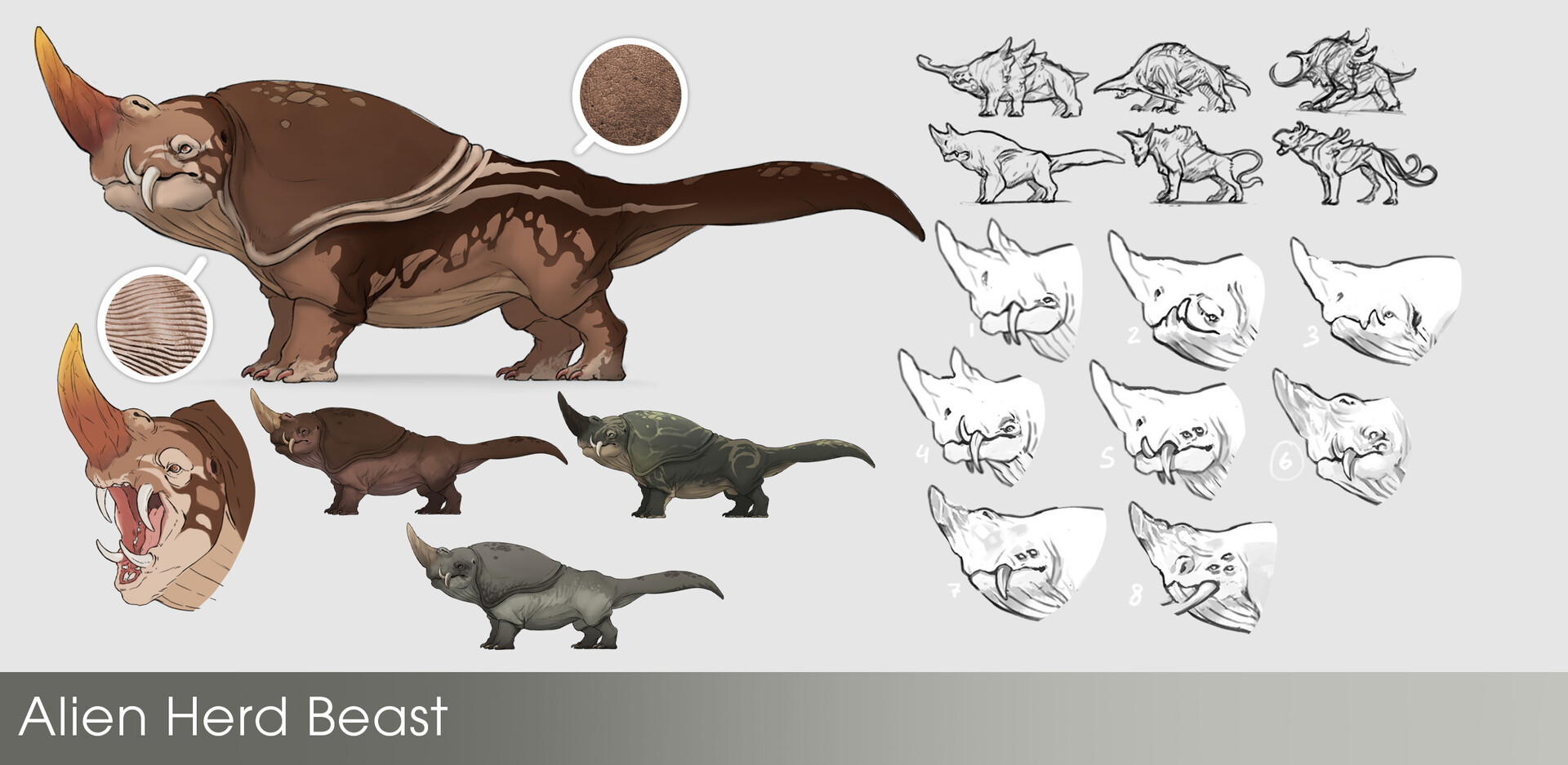 ArtStation - Alien Herd Beast