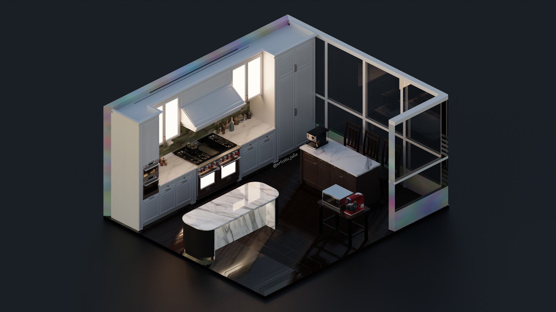 Jul - Isometric Classic Kitchen