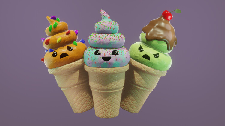 ArtStation - I Scream For Ice Cream