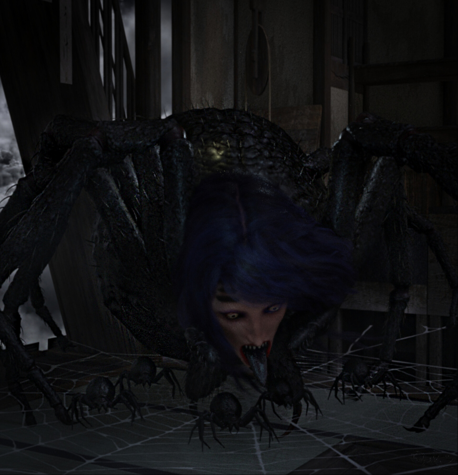 NARIYUKI SHIMAMOTO - JOROGUMO (JAPANESE SPIDER YOKAI)