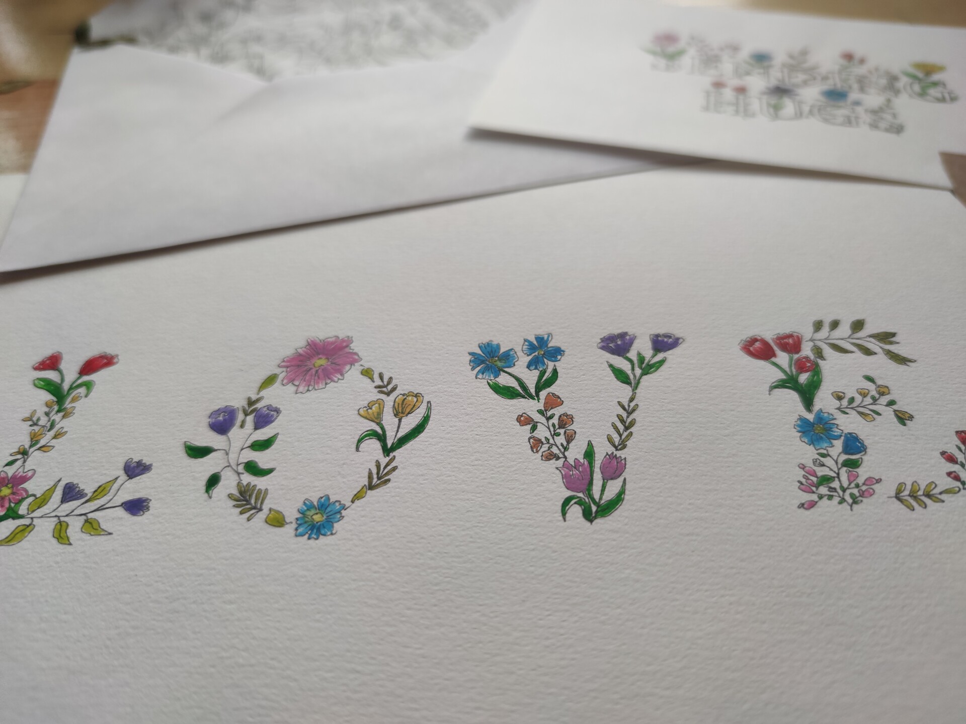 Manon Devaux - Floral stationery