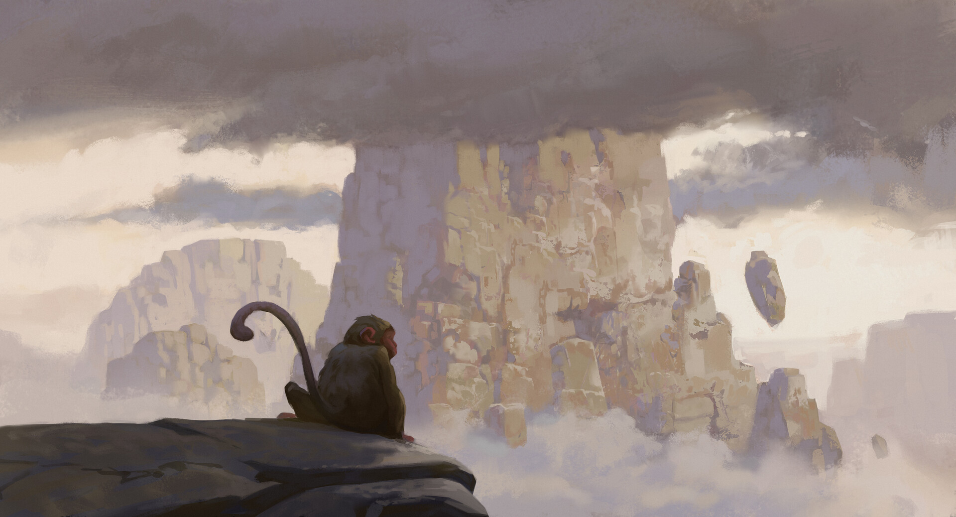 ArtStation - Monkey on a hill