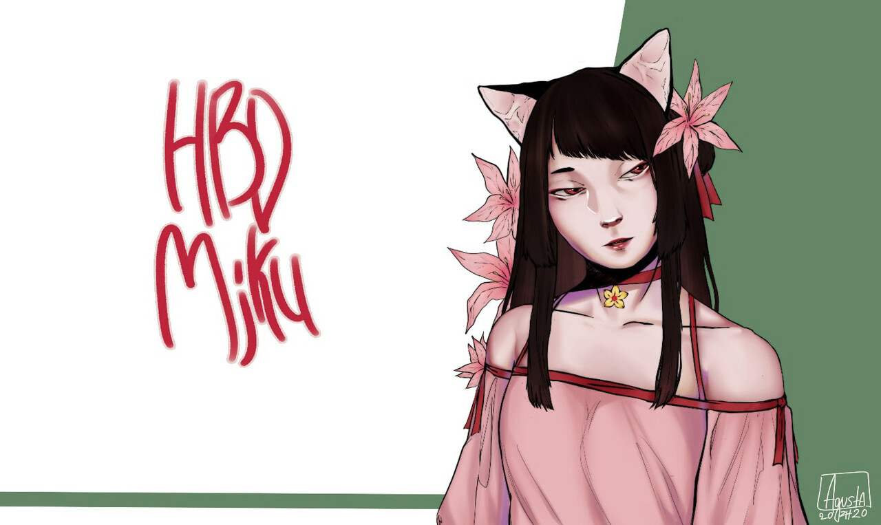 ArtStation - vtuber Miku Moreau