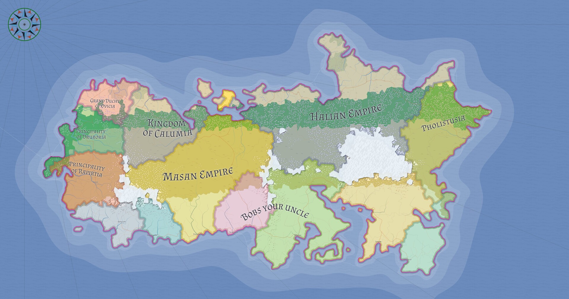 ArtStation - world map